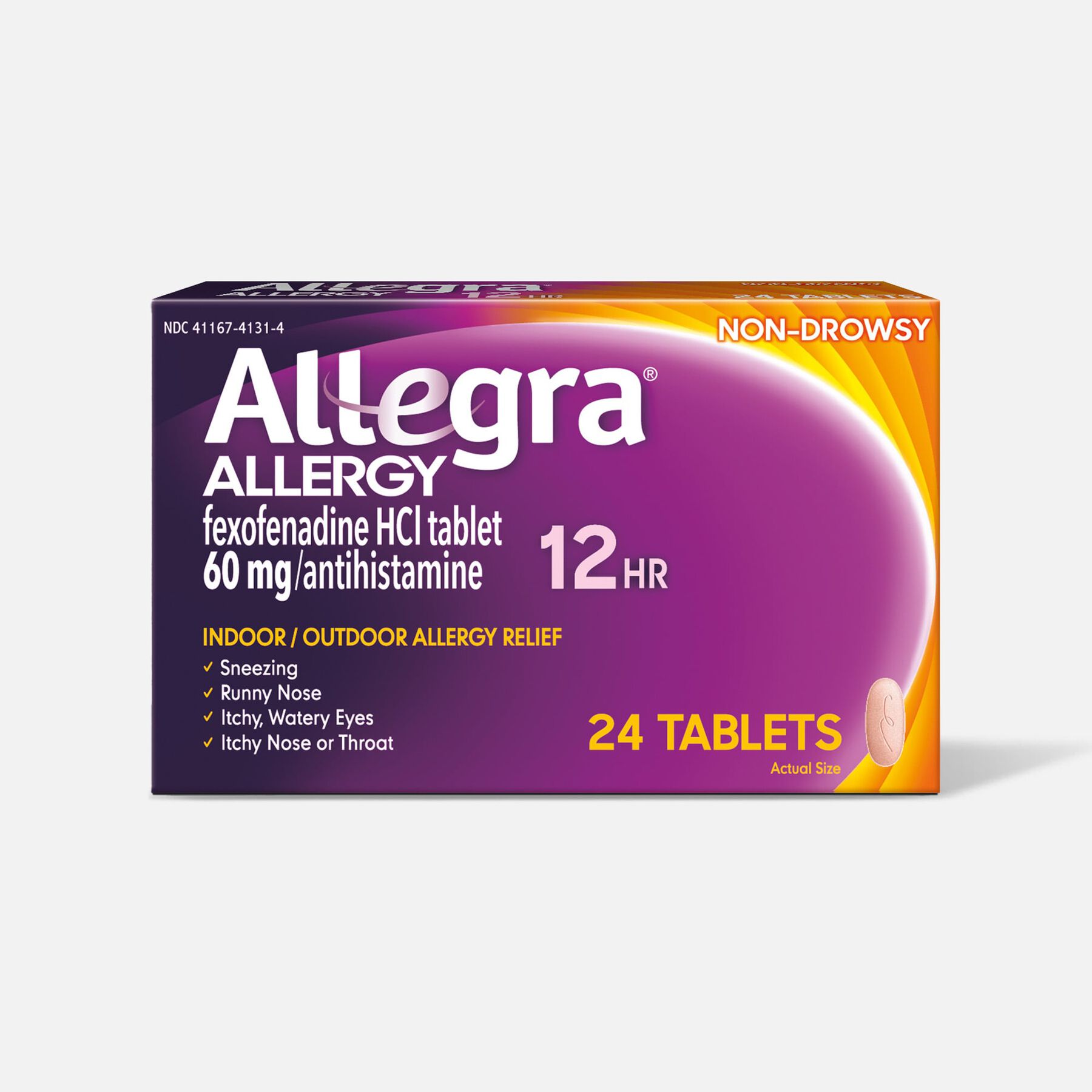 FSA Eligible Allegra Allergy 12 Hour Non-Drowsy, 24 ct. | FSA Store