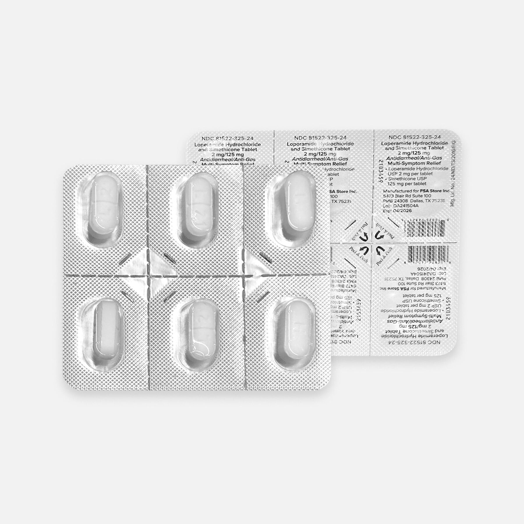 FSA Eligible Caring Mill™ Anti-Diarrheal Loperamide Tablets, 24 ct ...