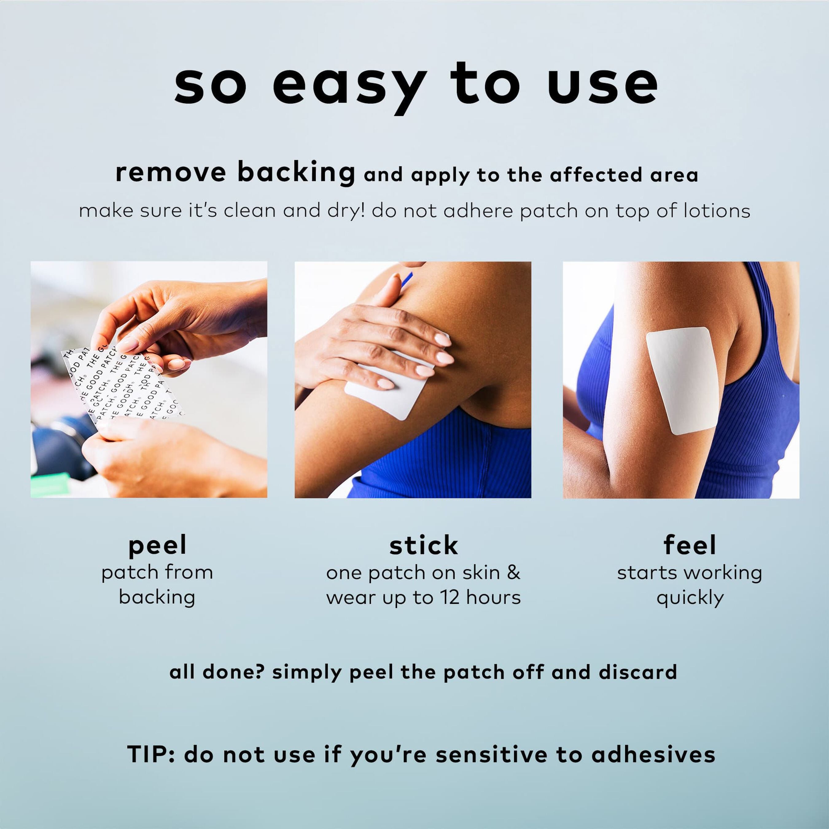 FSA Eligible The Good Patch® Relief - Pain Relieving Wellness Patch, 4 ...