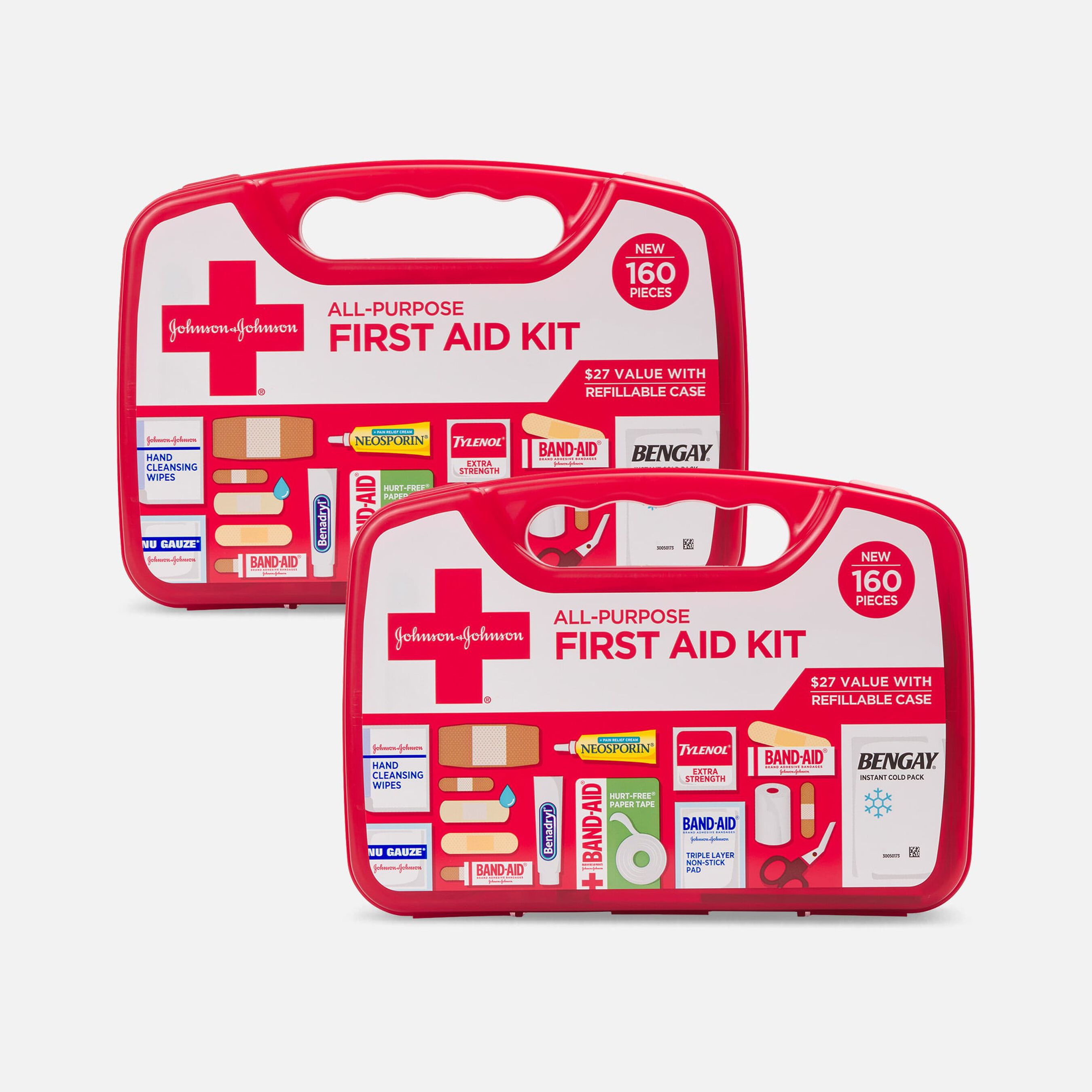 FSA Eligible Johnson & Johnson All-Purpose First Aid Kit - 160 ct. (2 ...