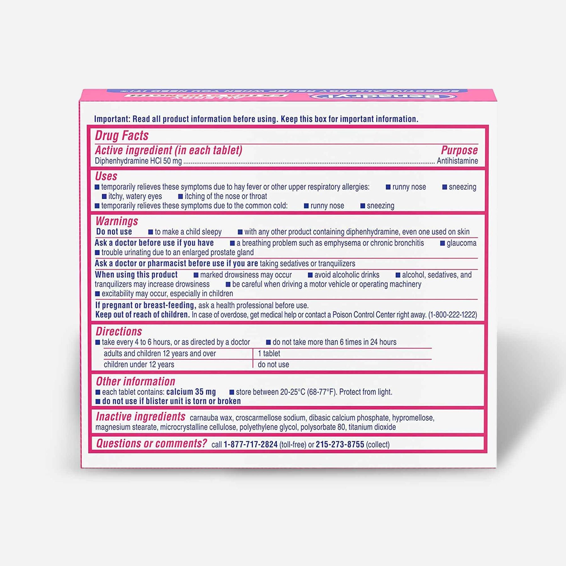 FSA Eligible Benadryl Extra Strength Allergy Tablet, 24 ct. | FSA Store