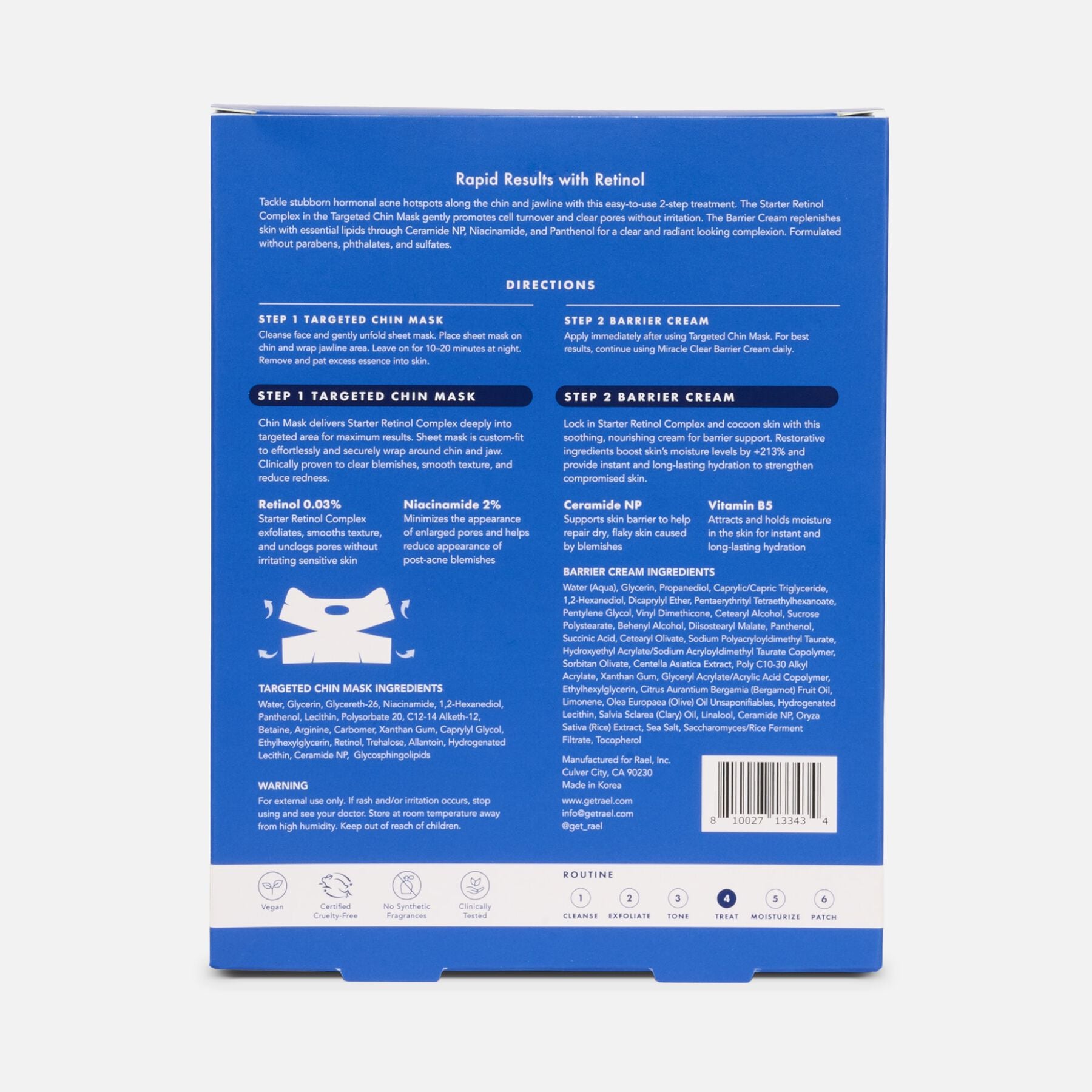 FSA Eligible Rael Miracle Clear Retinol Chin Mask, 5 ct. | FSA Store