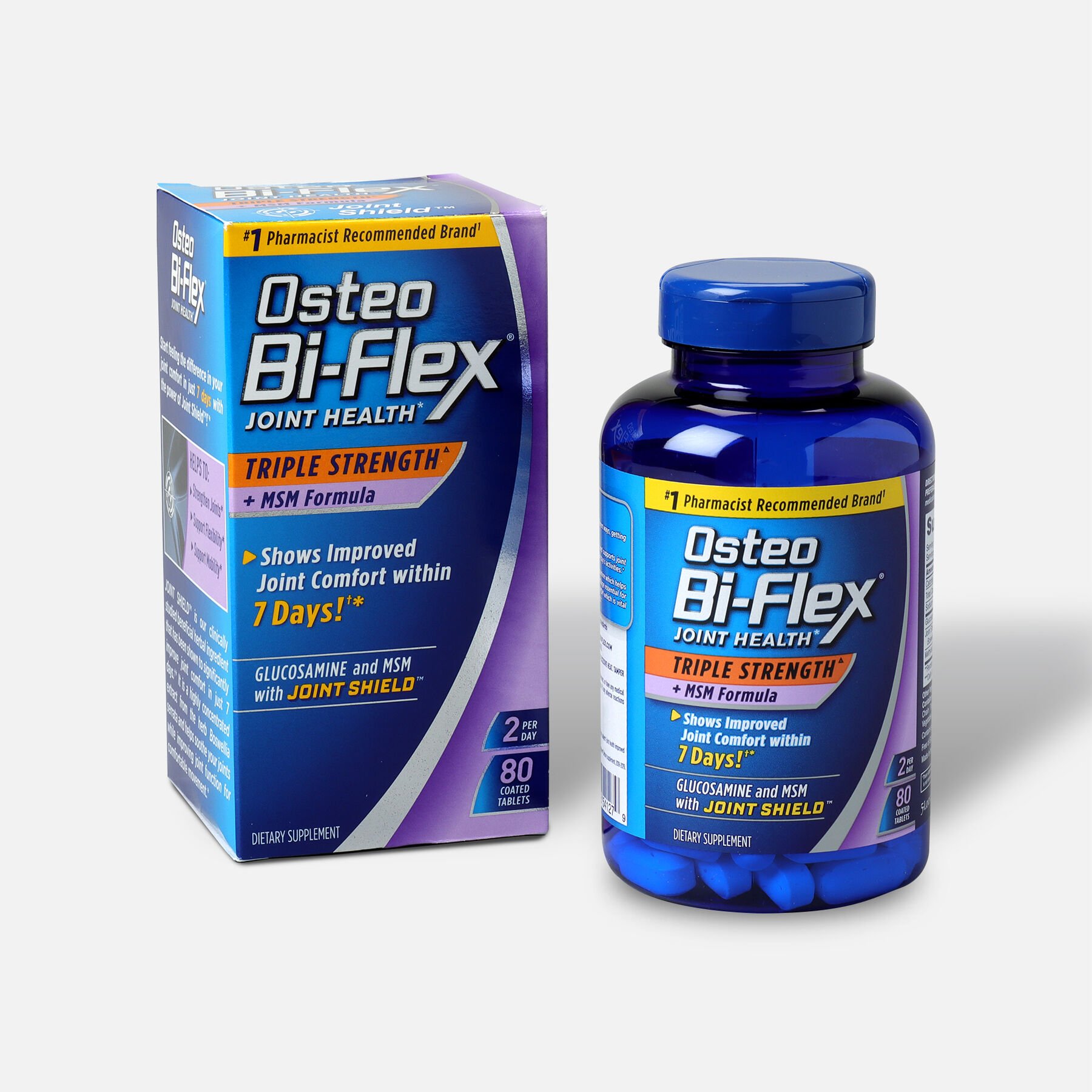 FSA Eligible Osteo Bi-Flex Triple Strength with MSM Coated Tablets, 80 ...