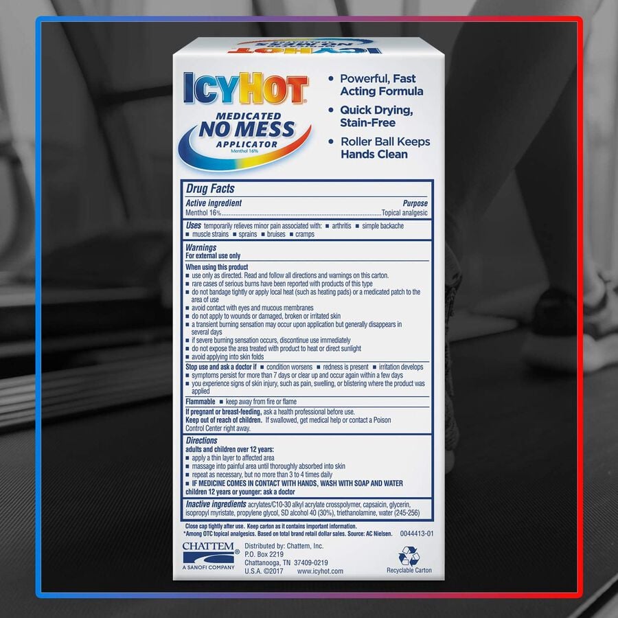 Icy Hot Max With Lidocaine + Menthol, Roll-On, 2.5 oz