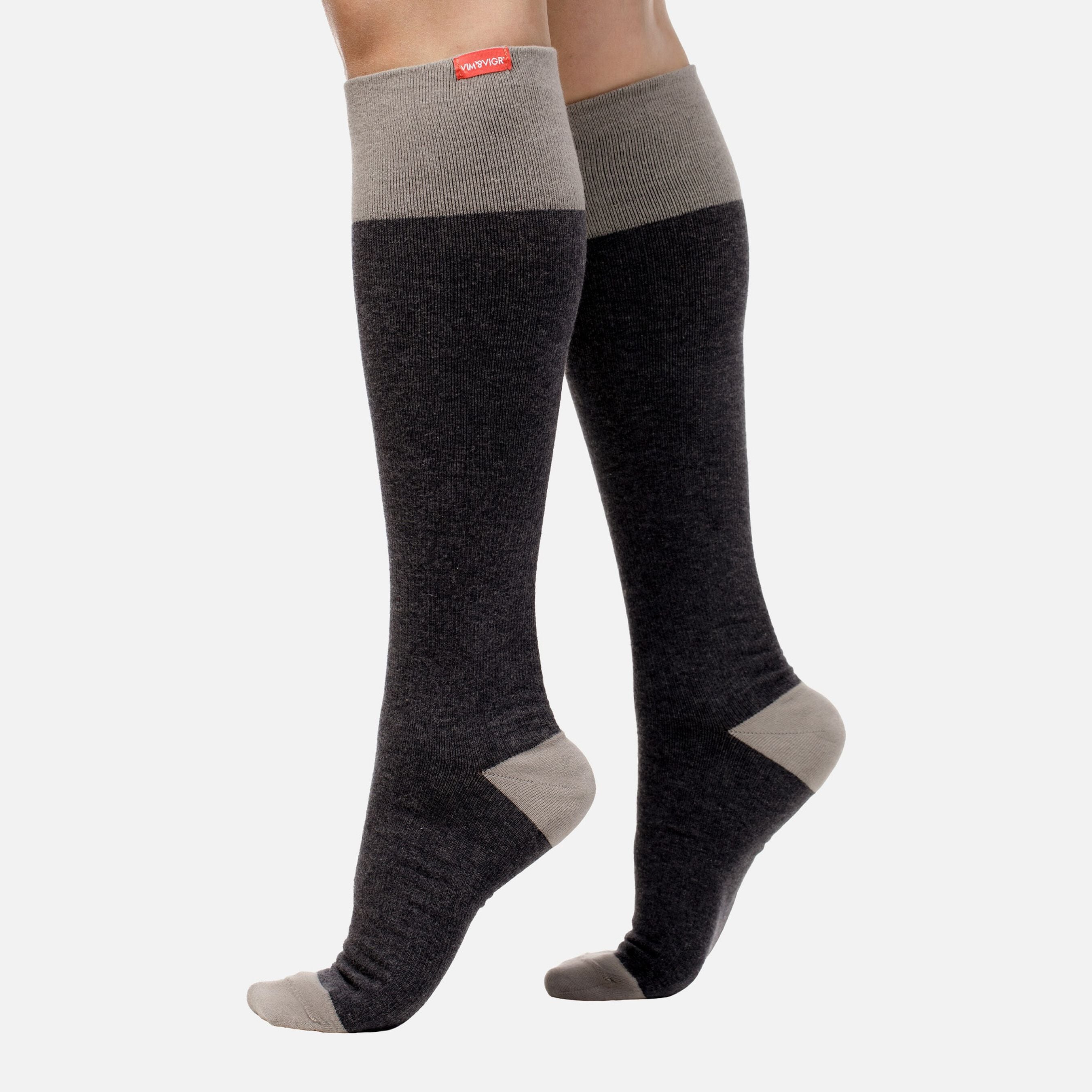 FSA Eligible VIM & VIGR Heathered Collection Cotton Compression Socks ...