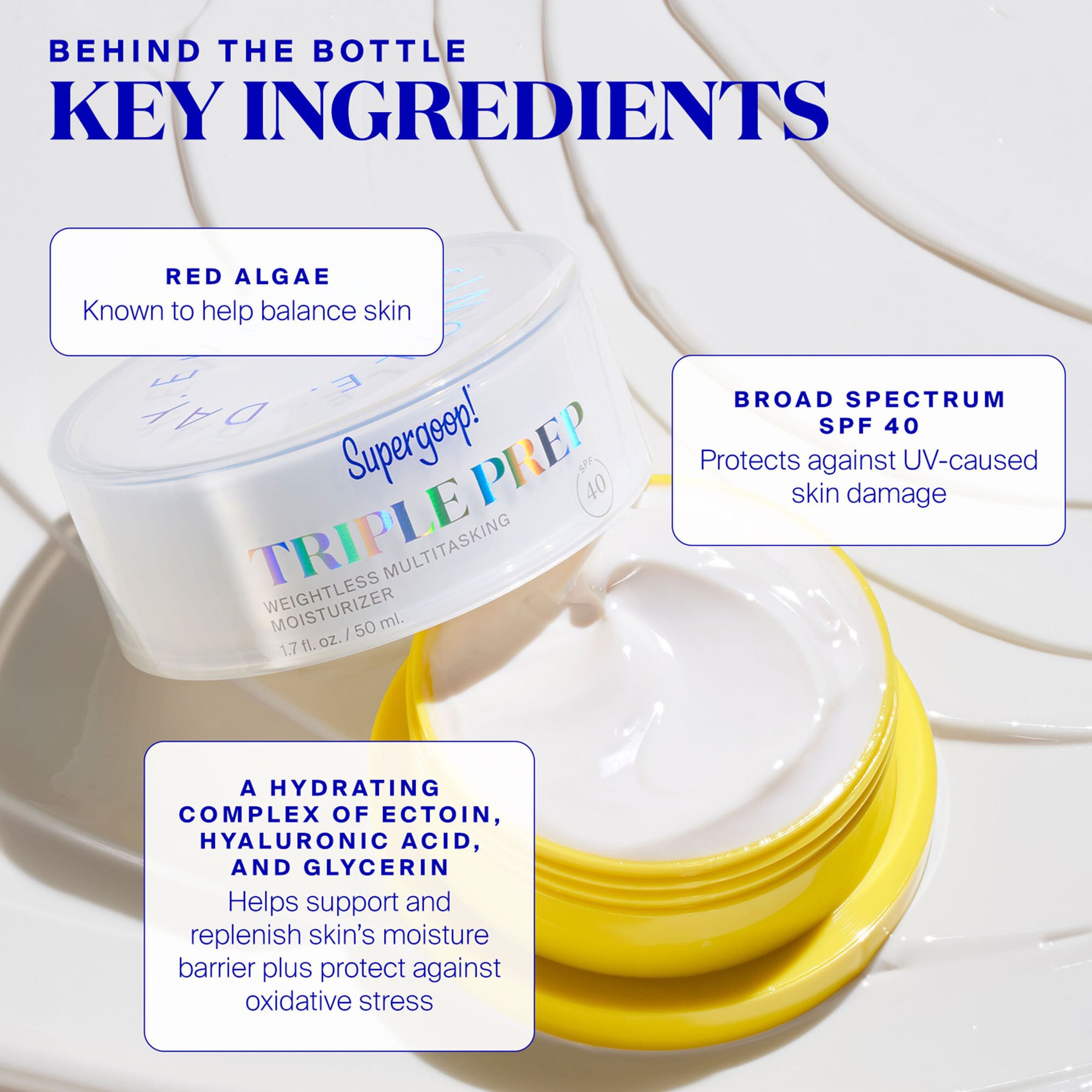 FSA Eligible Supergoop! Triple Prep Weightless Daily Moisturizer – SPF ...
