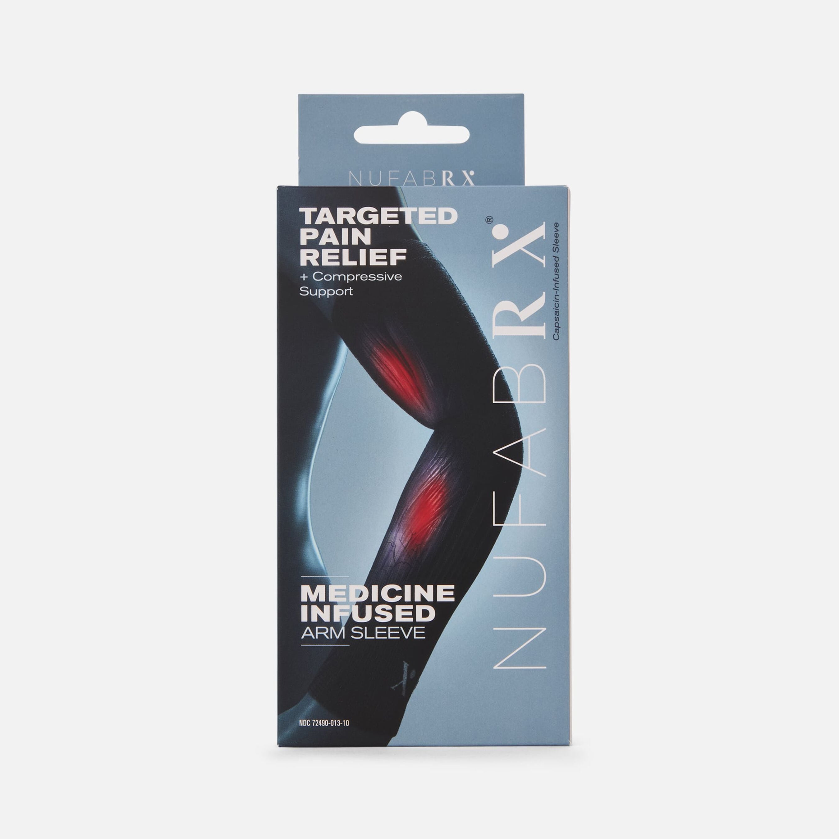 FSA Eligible Nufabrx Arm Compression Sleeve with Pain-Relieving ...