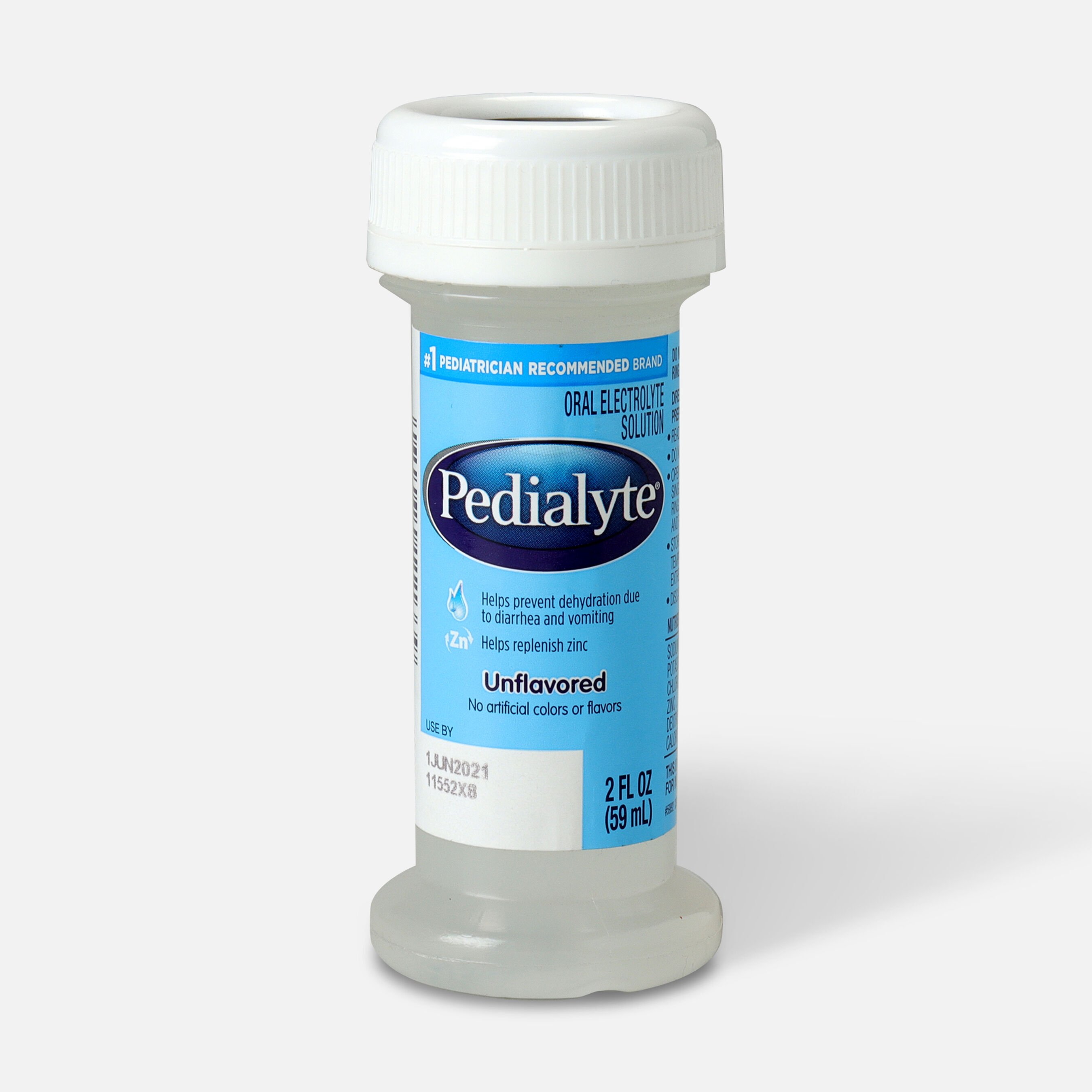 Pedialyte® Classic Electrolyte Solution, Institutional, Unflavored, 2 ...