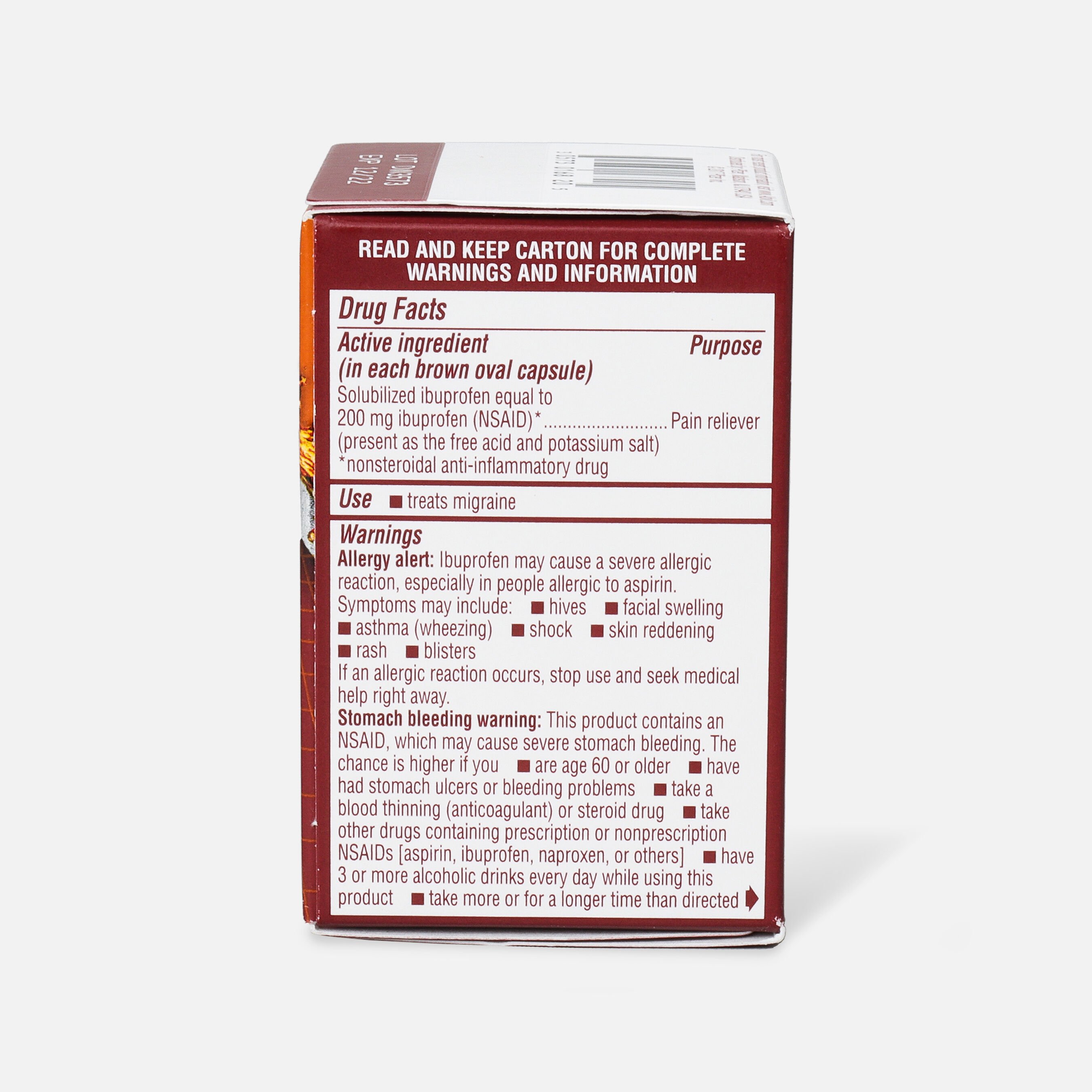 FSA Eligible Advil Migraine Pain Reliever and Fever Reducer Liquid ...