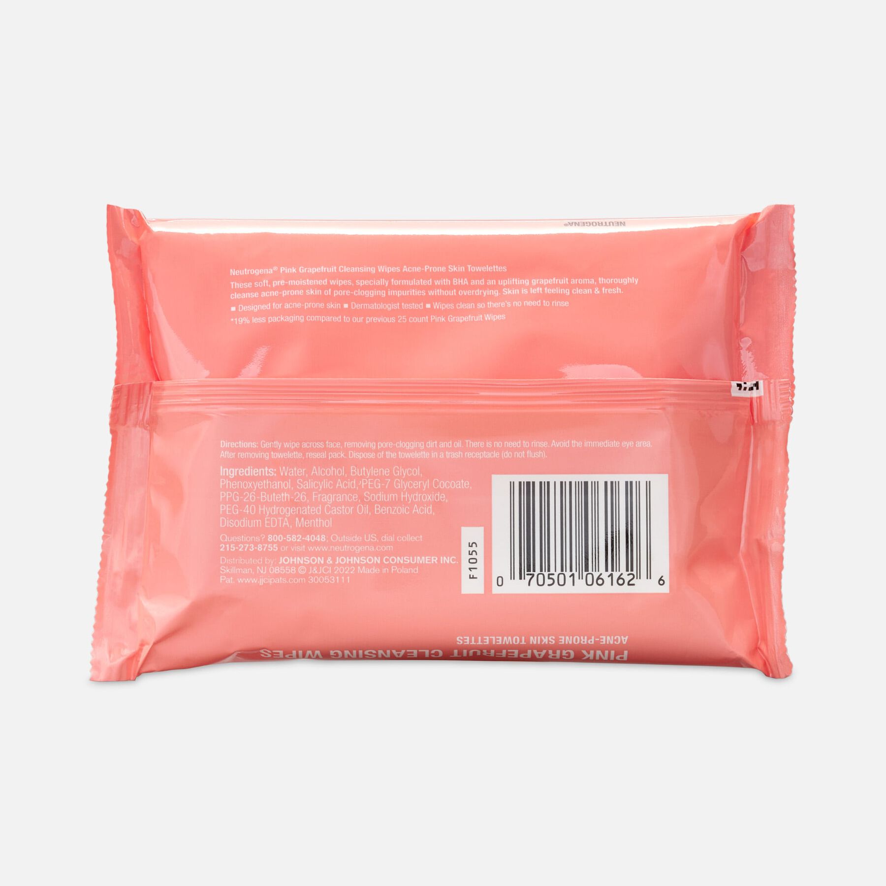FSA Eligible Neutrogena Pink Grapefruit Cleansing Wipes - 25 ct. (2 ...