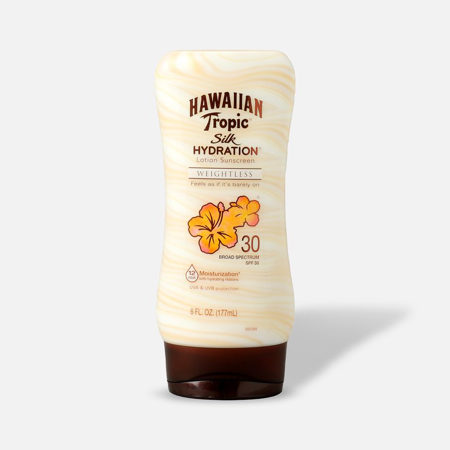 Hawaiian Tropic Silk Hydration Weightless Oil-Free Face Sunscreen SPF ...