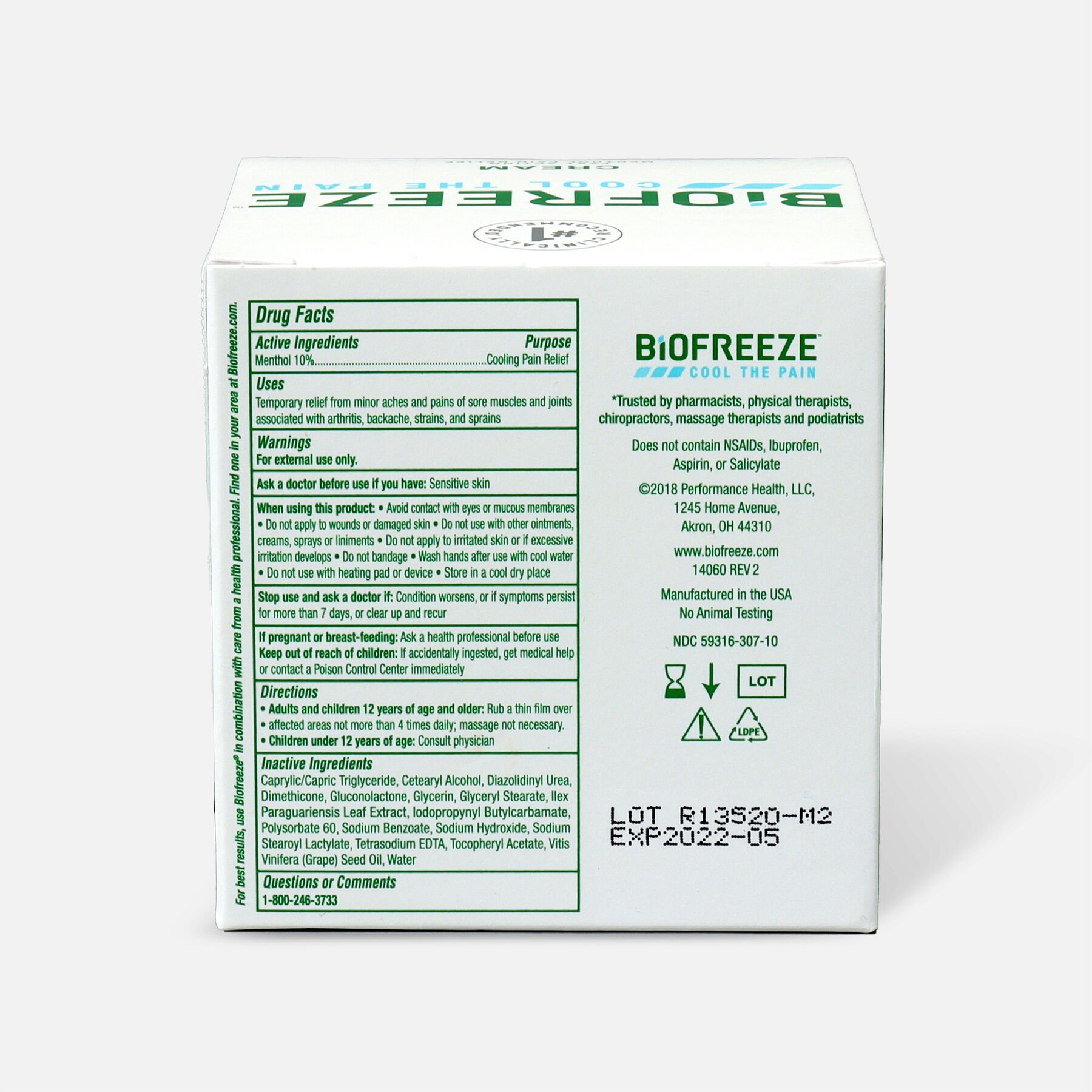 Biofreeze® Pain Relief Cream, 3 oz. Jar