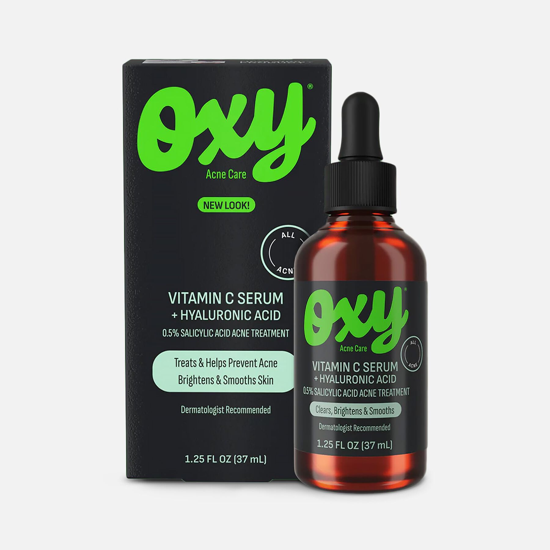 FSA Eligible OXY Acne Care Vitamin C Serum + Hyaluronic Acid Acne ...