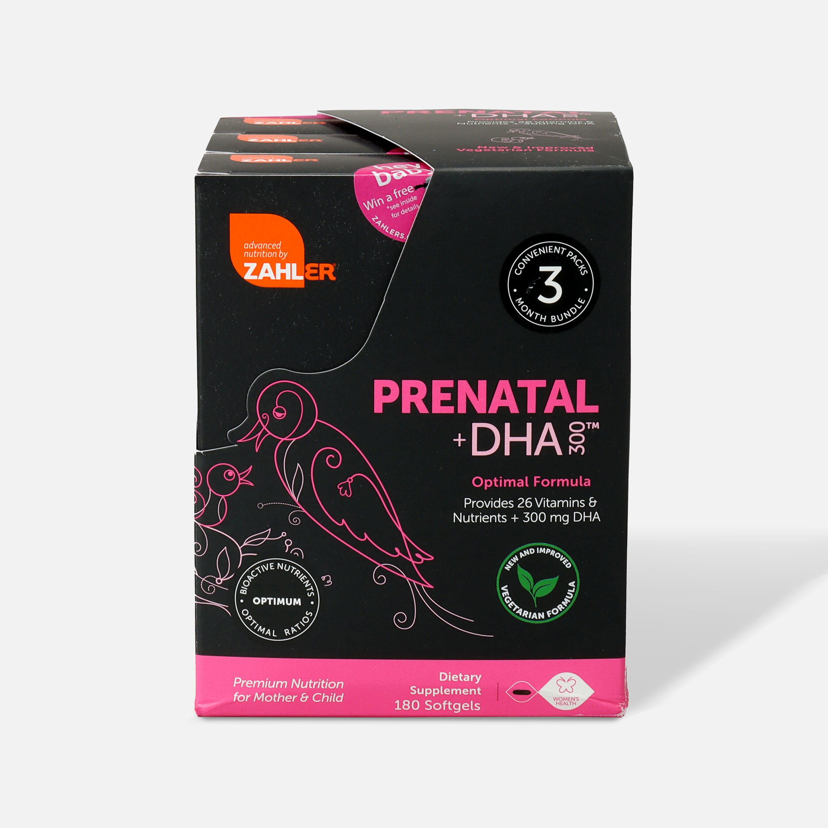 FSA Eligible Zahler Prenatal + DHA 300 mg Vitamins - 180 Softgels | FSA ...