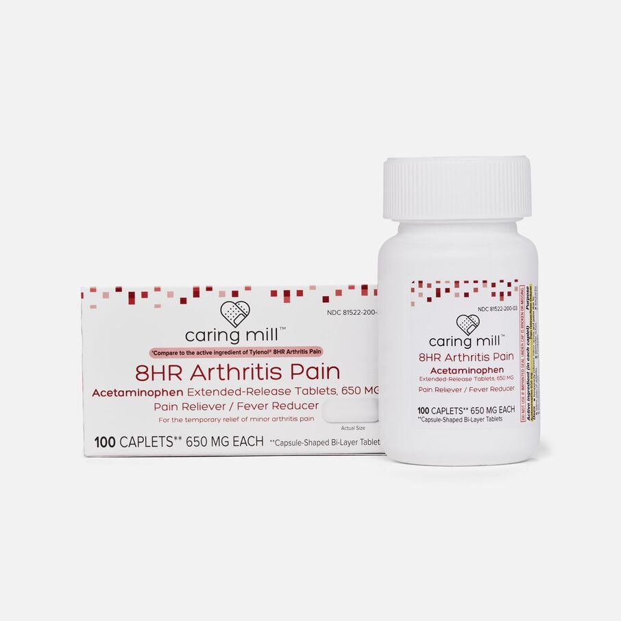 FSA Eligible Caring Mill 8 HR Muscle Aches & Pain Tablets, 100 ct ...