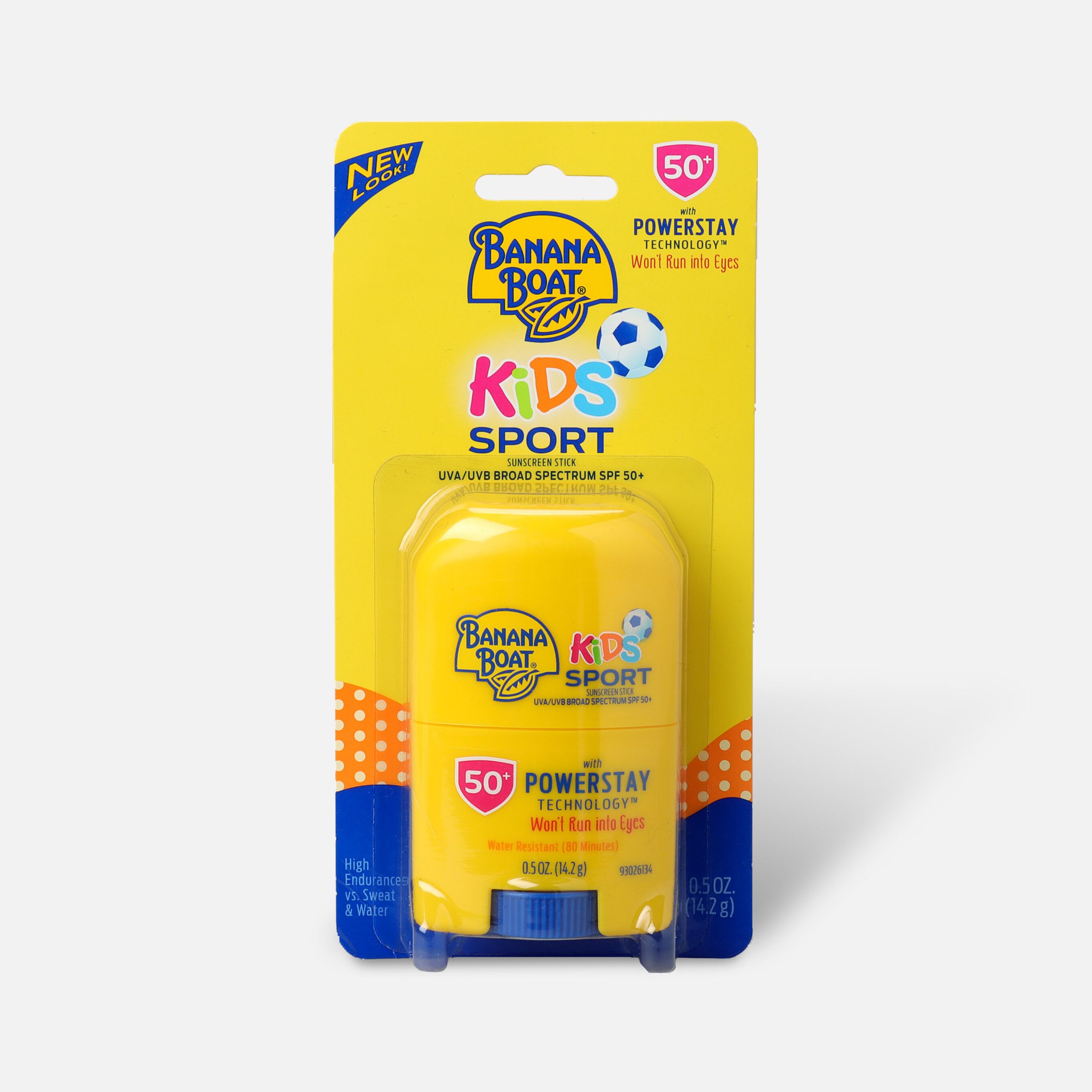 FSA Eligible Banana Boat Kids Sport Sunscreen Stick SPF 50+, .5 oz ...