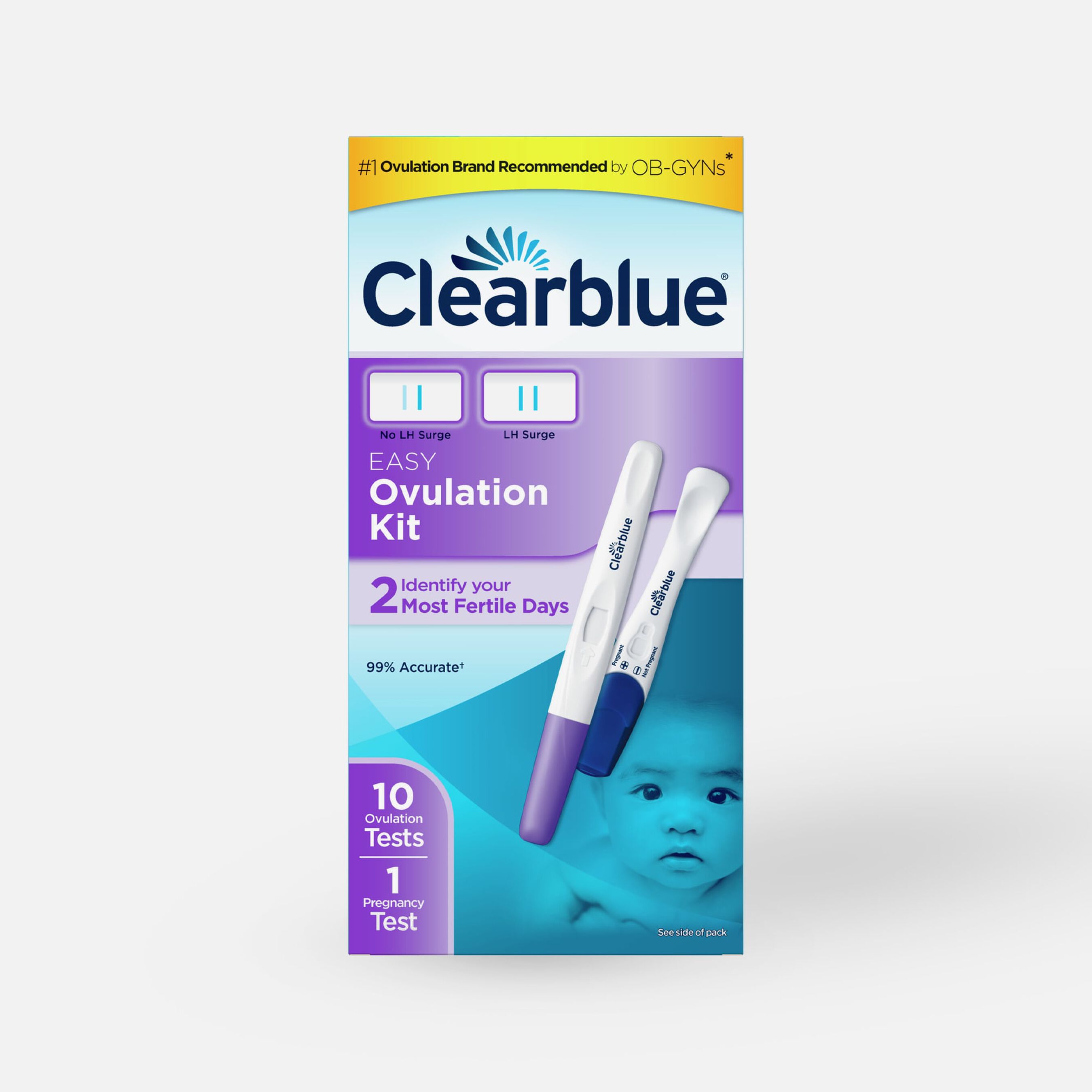Clearblue Ovulation Complete Starter Kit, 10 Ovulation Tests and 1 ...