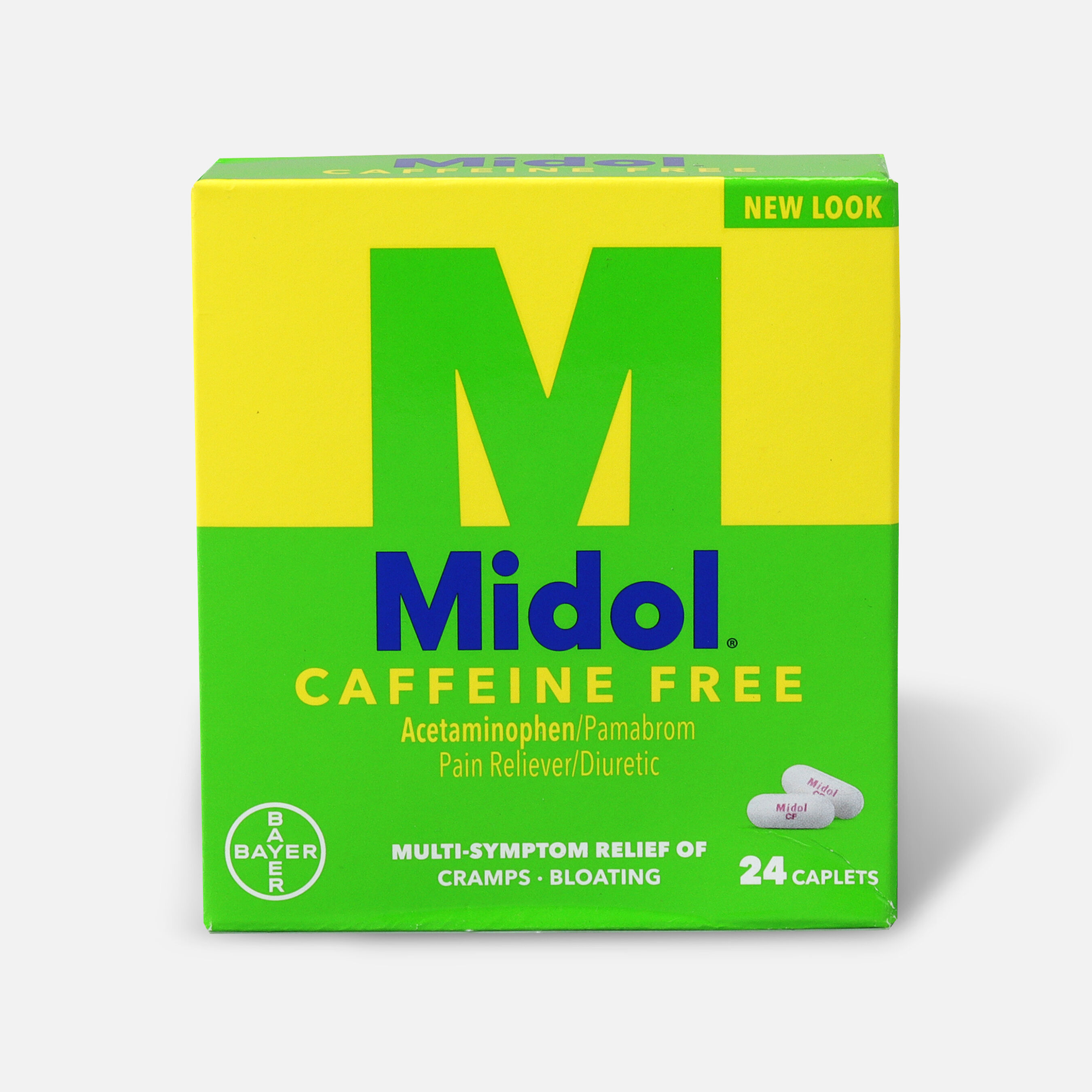 Midol Caffeine Free Caplets, 24 ct