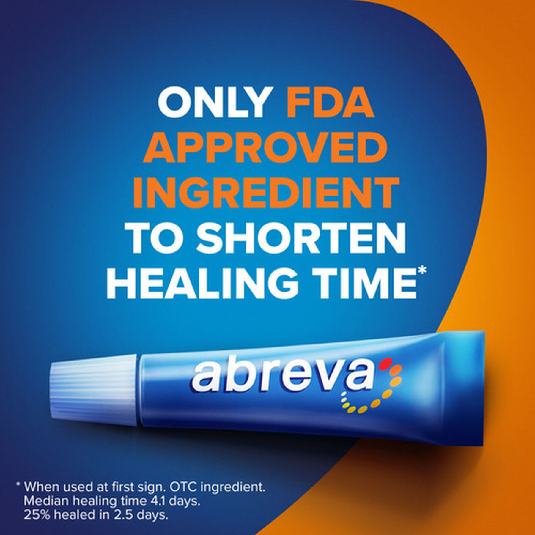 Abreva, Docosanol 10% Cream Tube, Treatment for Cold Sore/Fever Blister, 2g