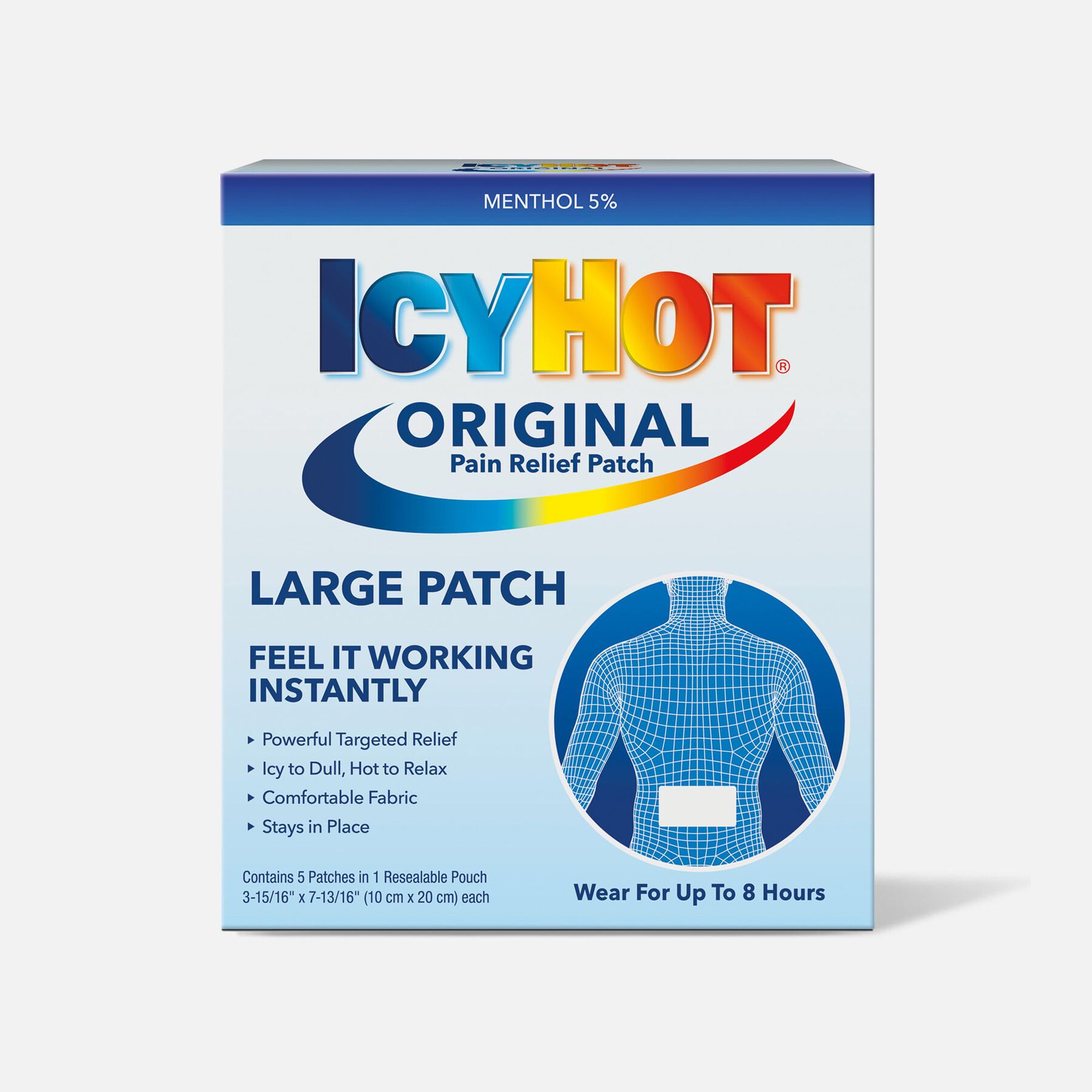 FSA Eligible Icy Hot Medicated Back Patch, 5 ct. | FSA Store