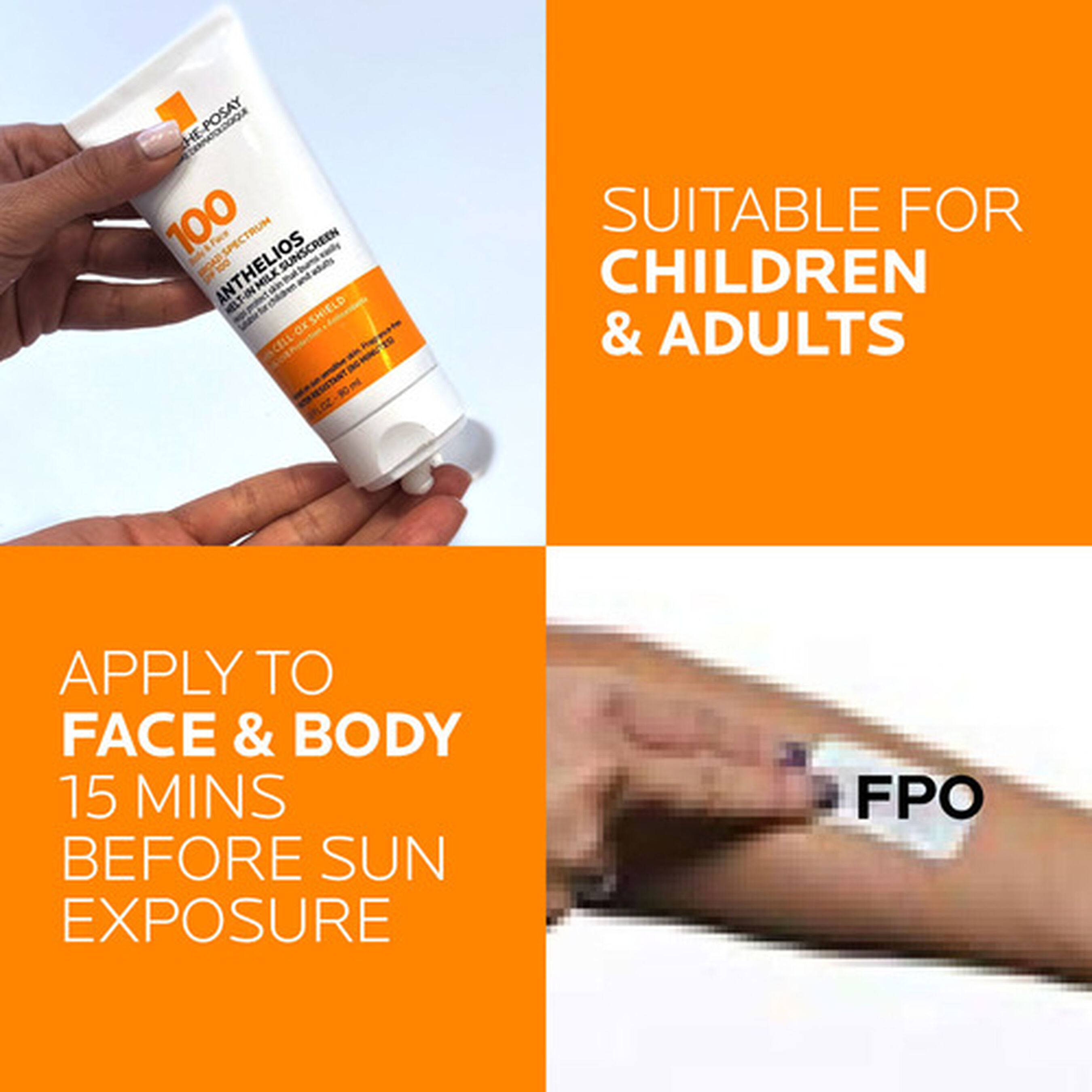 La Roche-Posay Anthelios Melt-In Milk Sunscreen for Face & Body SPF 100 ...