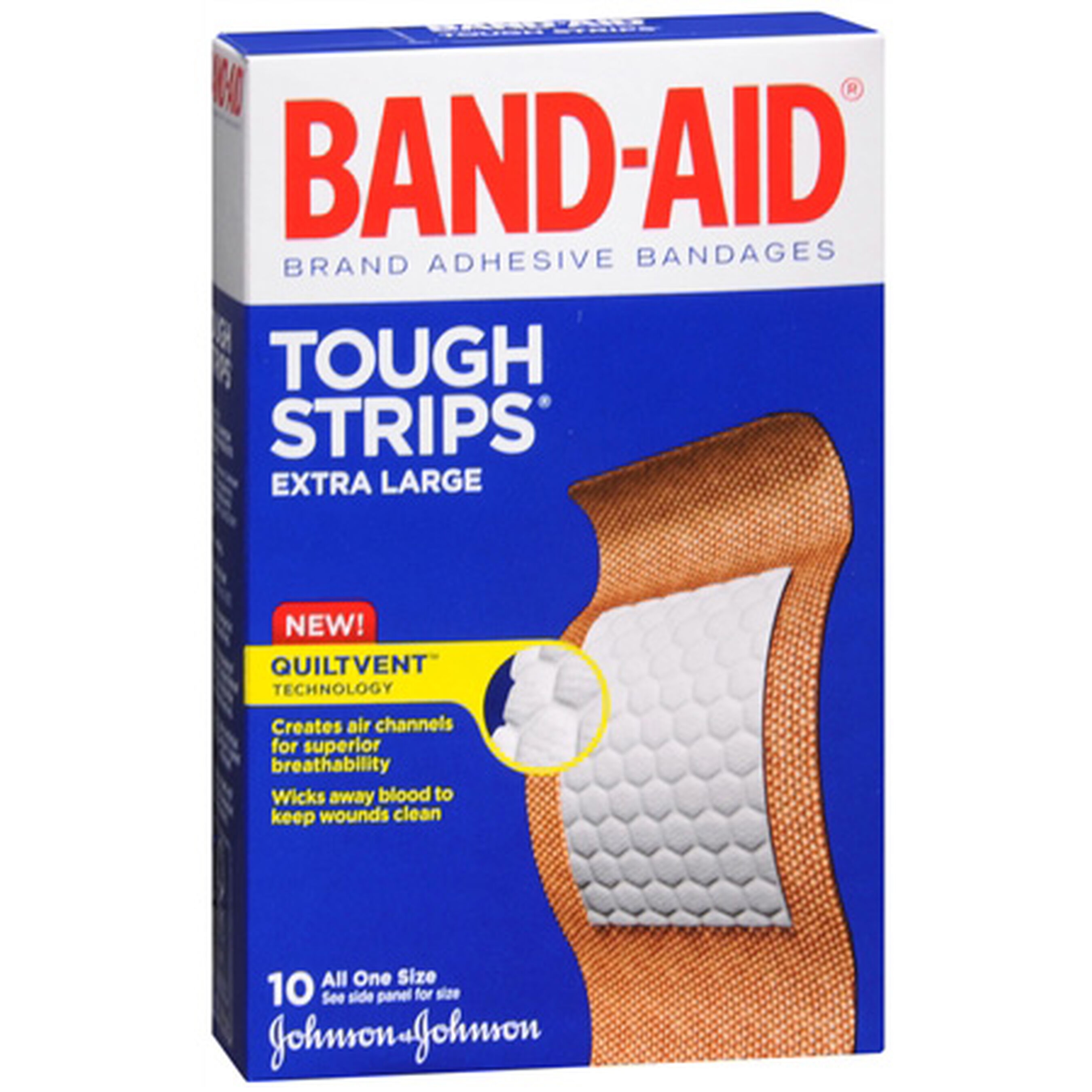 Band-Aid Tough-Strips, Extra Large, 10ct