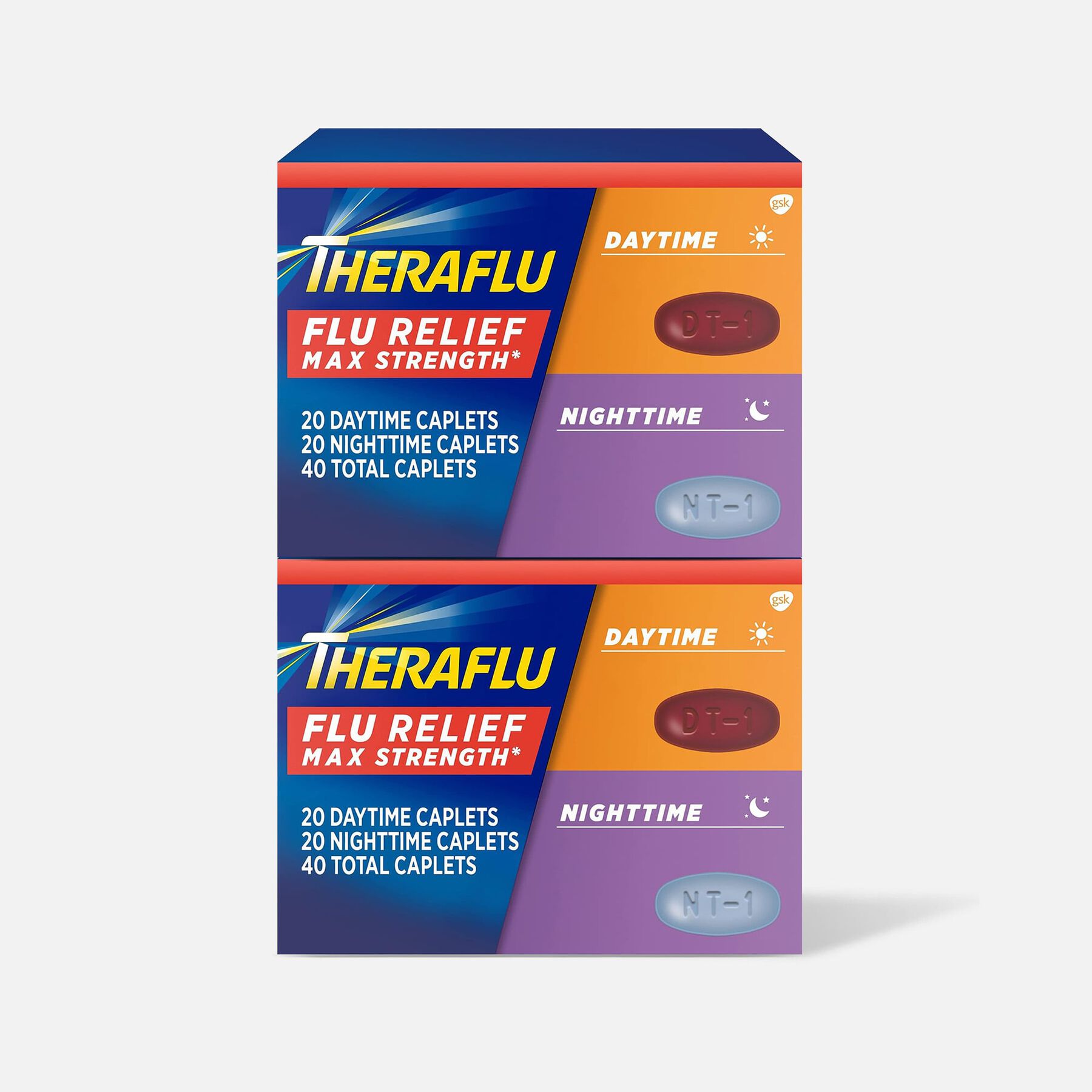 FSA Eligible TheraFlu Max Strength Daytime and Nighttime Flu Medicine ...