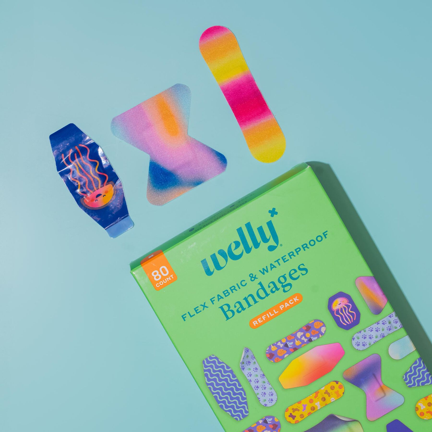 FSA Eligible Welly Bravery Bandages Family Pack Carton Assorted, 80 ct ...