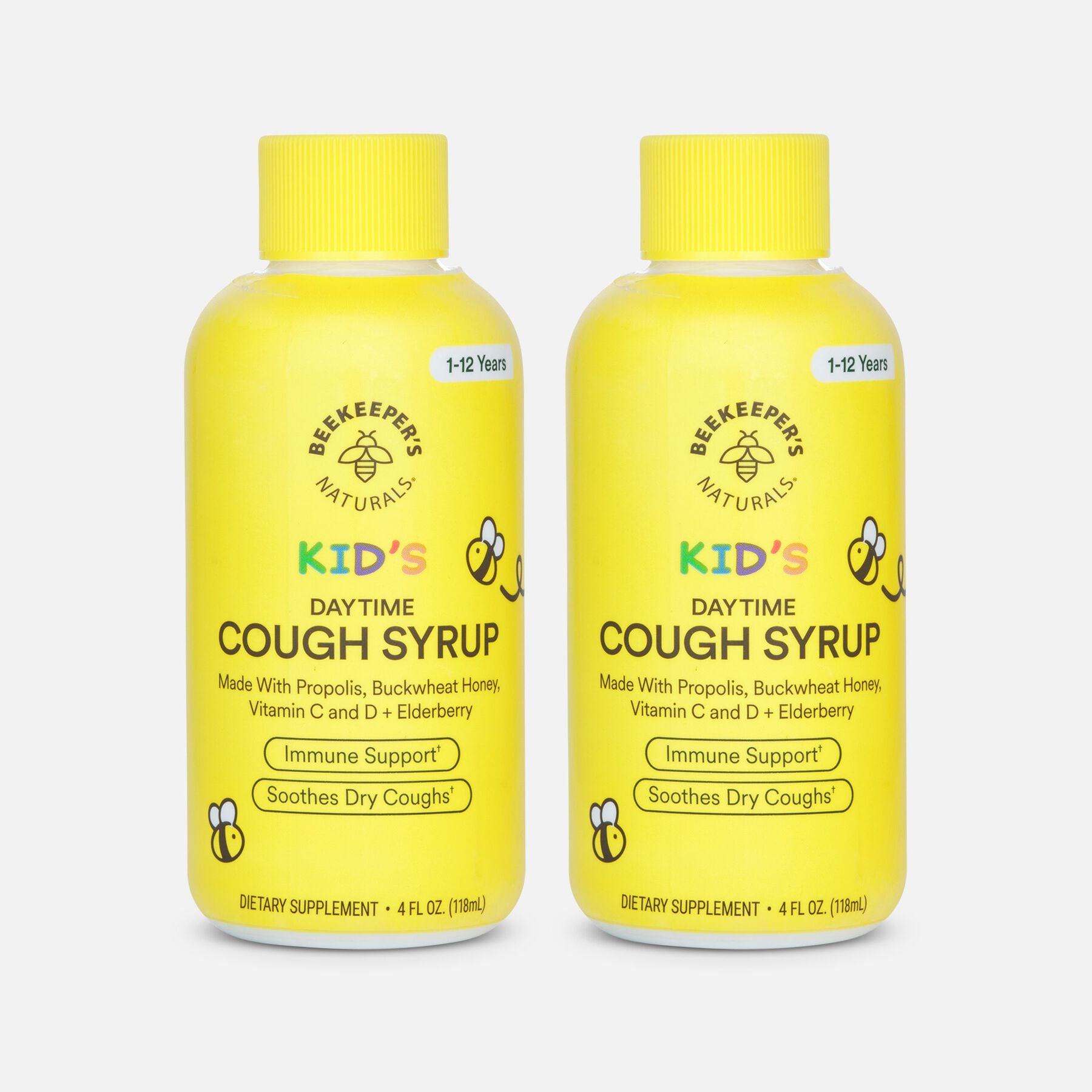 FSA Eligible Beekeeper's Naturals Kid's Daytime Cough Syrup, 4 fl oz ...