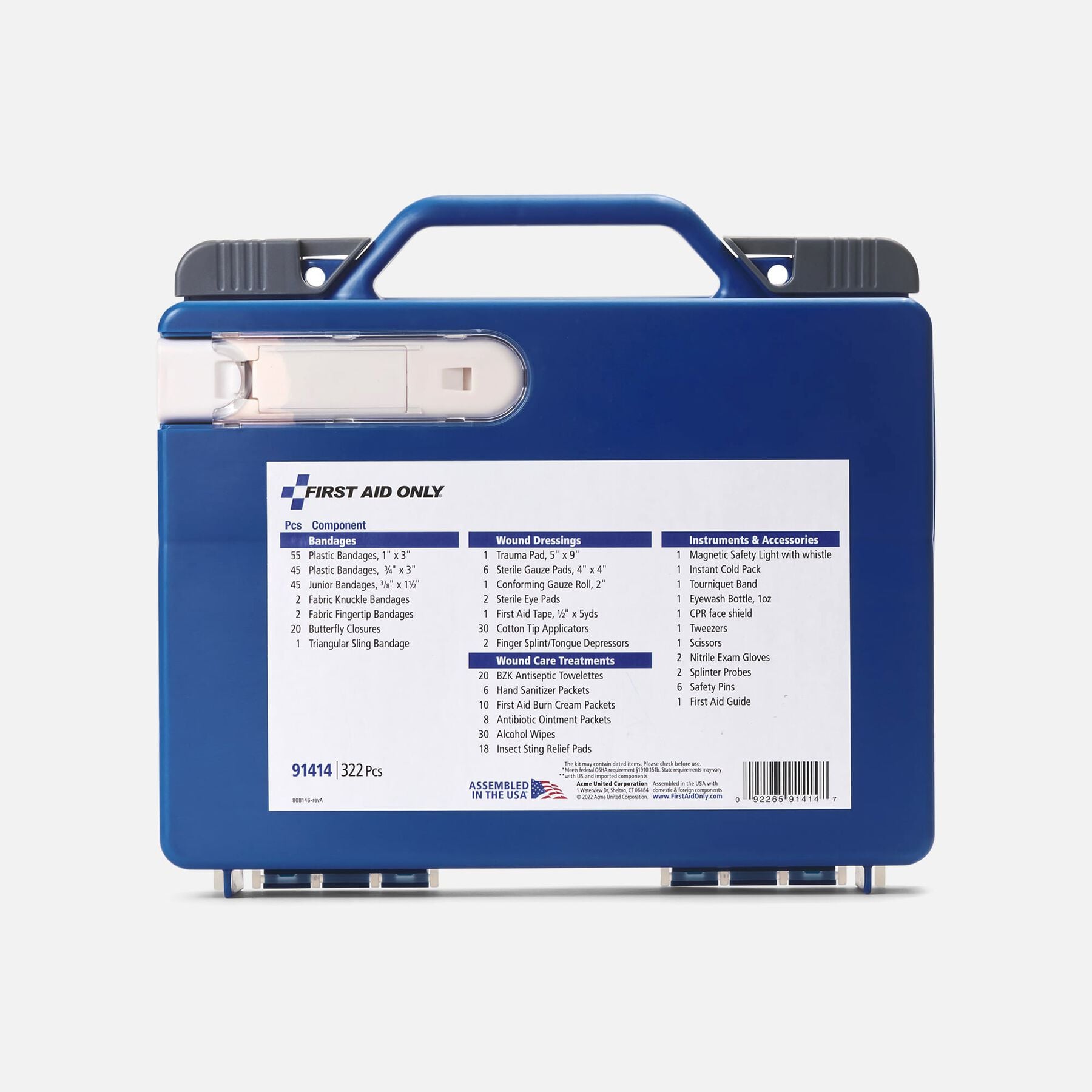 FSA Eligible First Aid Only Clear Cover Intermed First Aid Kit with ...