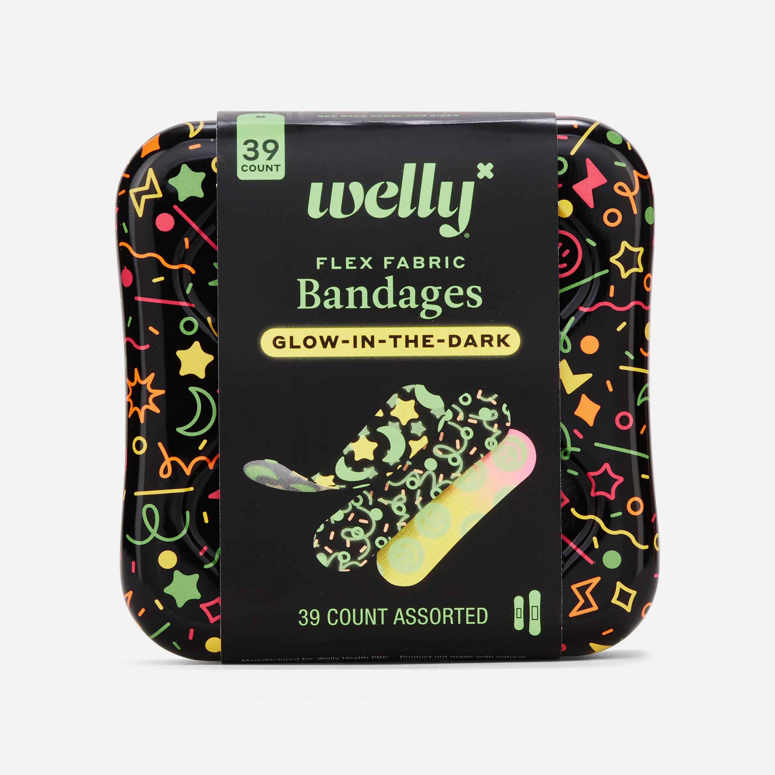 FSA Eligible Welly Bravery Badges Glow-in-the-Dark Bandages, 39 ct ...