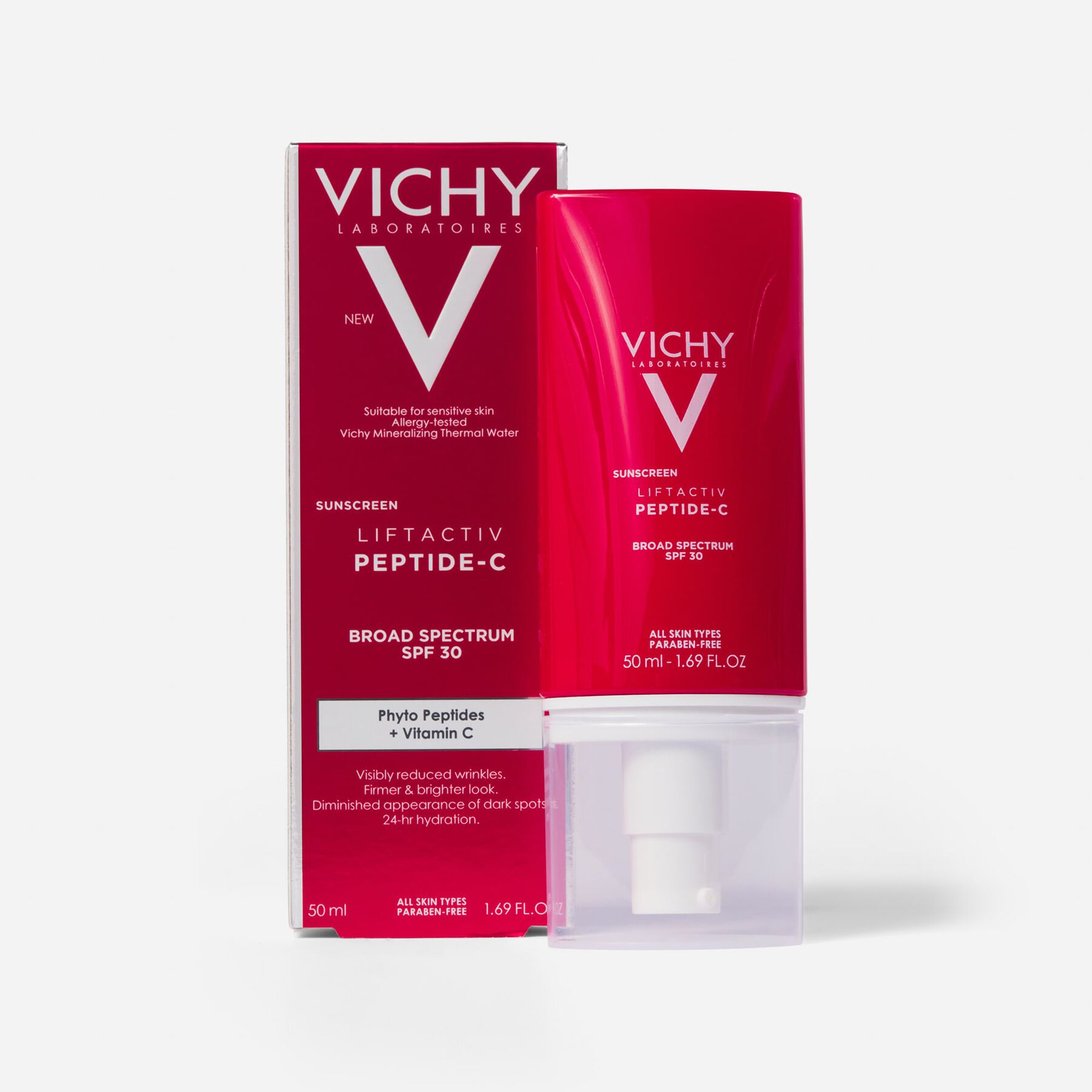 FSA Eligible Vichy LiftActiv Peptide-C Sunscreen, SPF 30, 1.69 oz ...