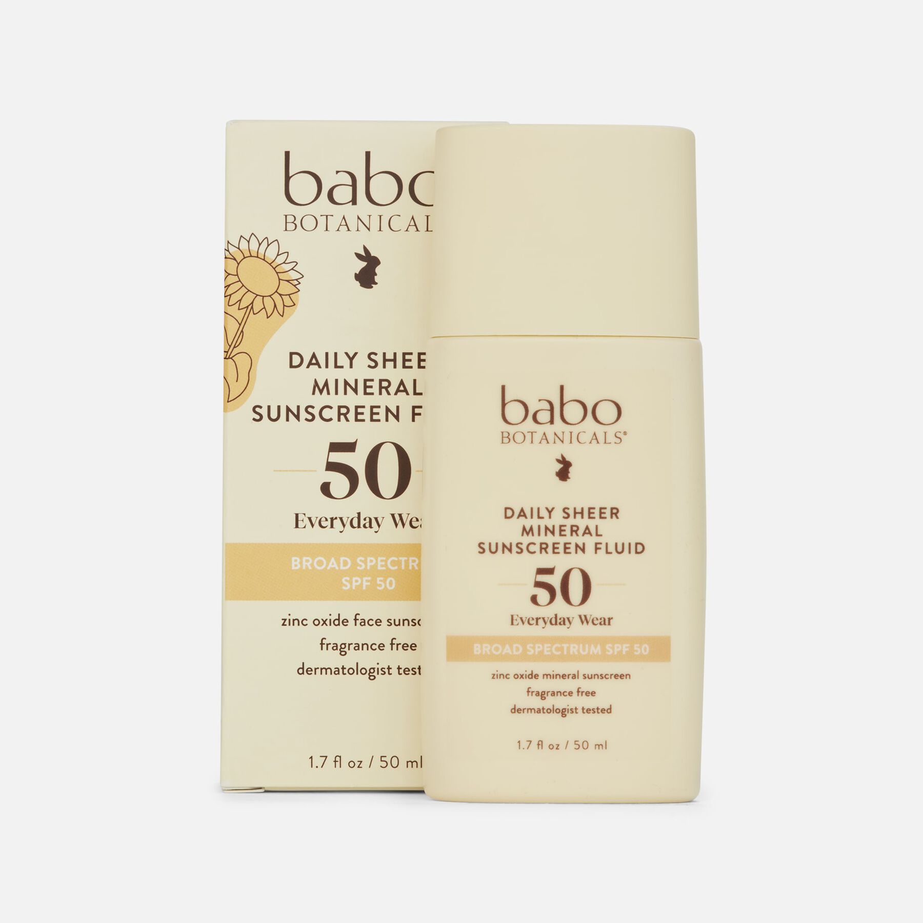 FSA Eligible Babo Botanicals Daily Sheer Mineral Sunscreen Fluid, SPF ...