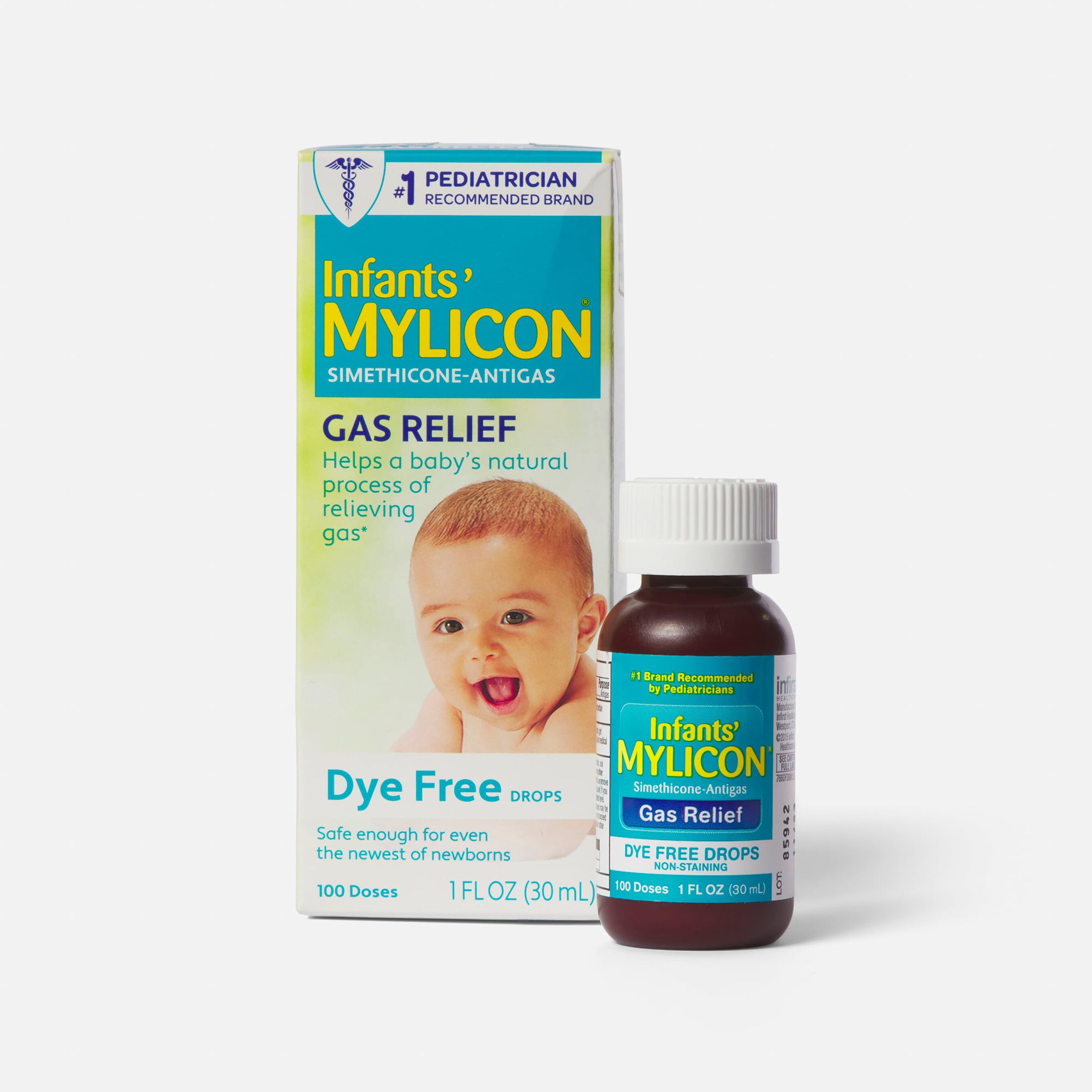 FSA Eligible Mylicon Infant Gas Relief Drops, Dye Free, 1.0 fl oz ...