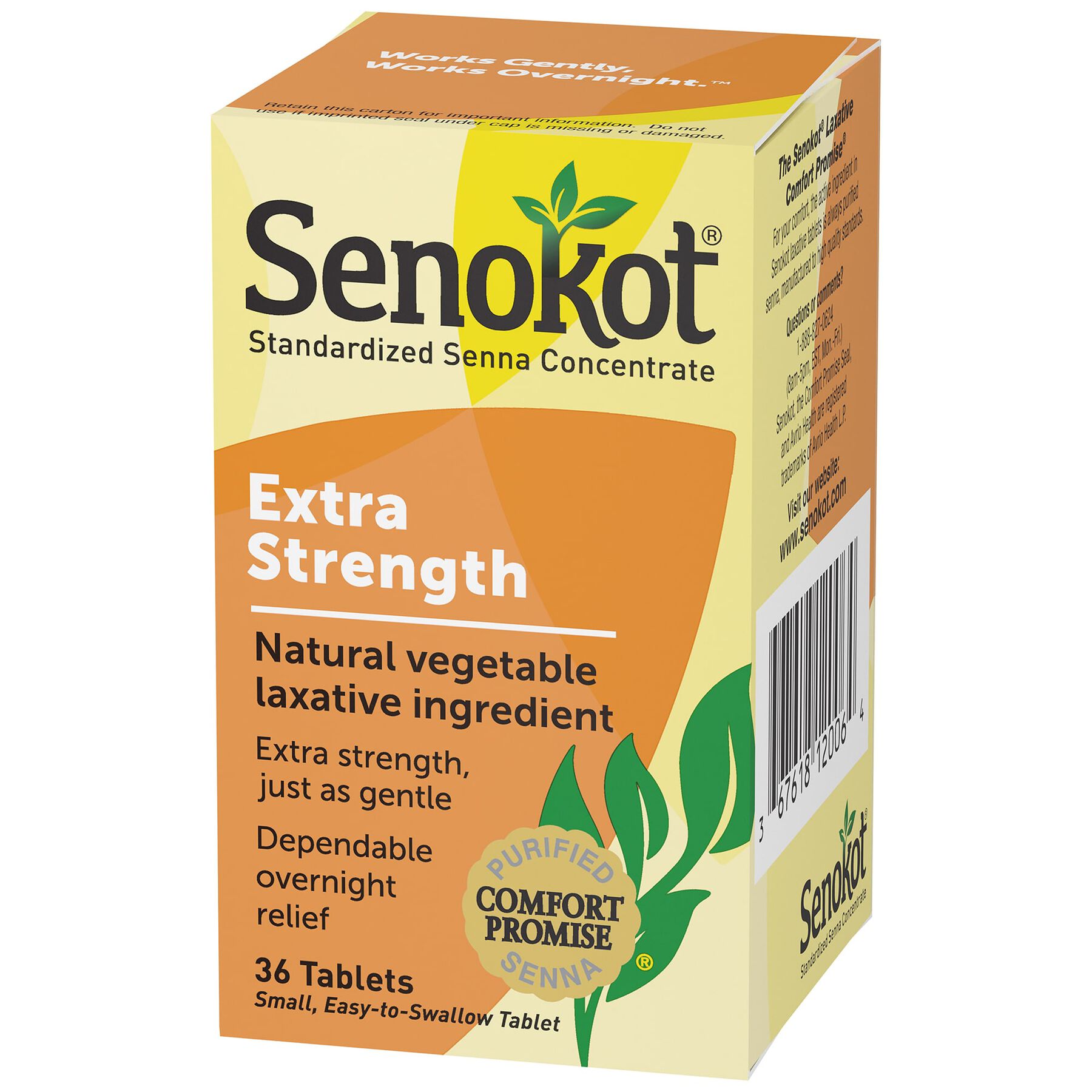 Senokot Extra Strength Laxative Tablets, 36 ct