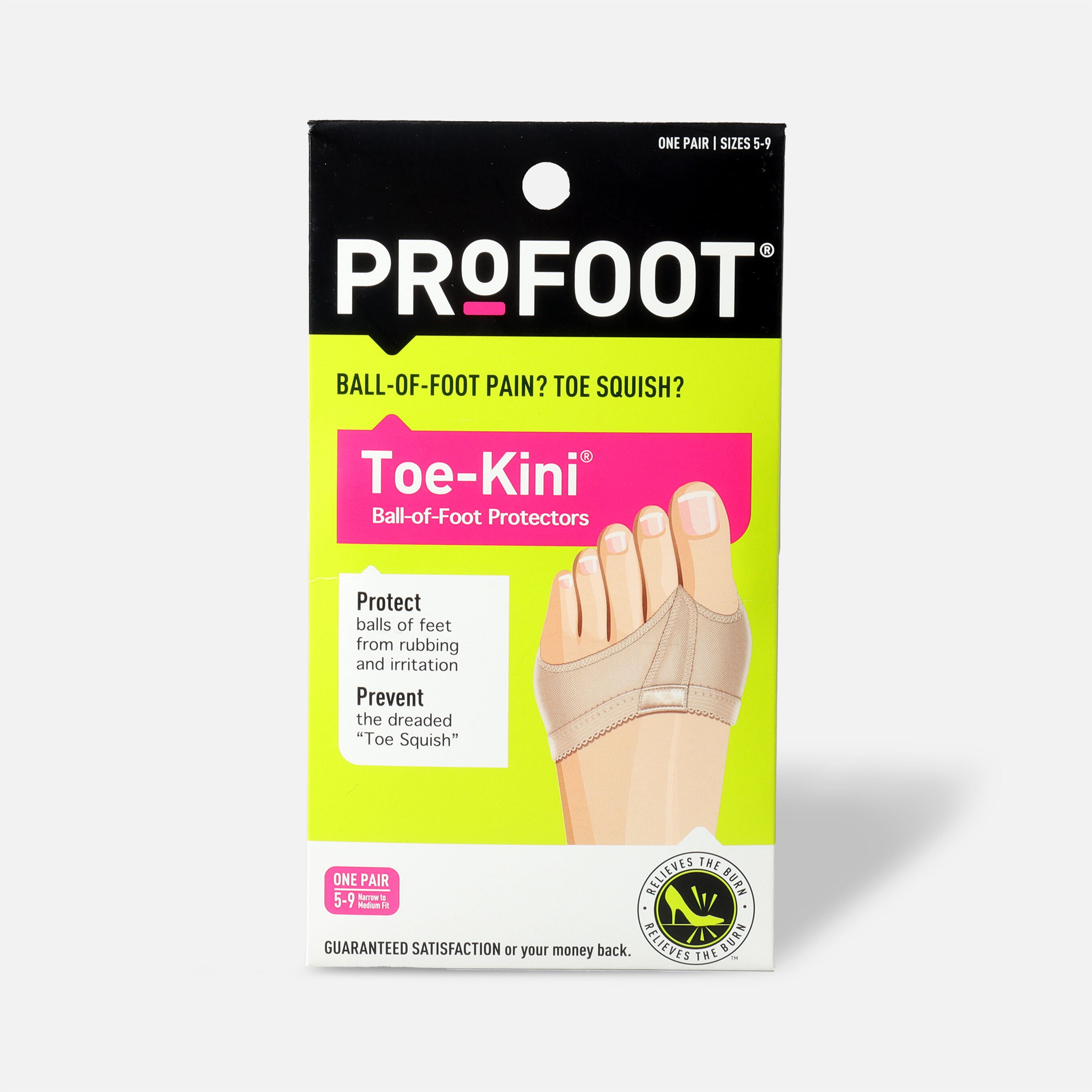 FSA Eligible ProFoot Toe-Kini Ball-of-Foot Protectors 1 pr | FSA Store