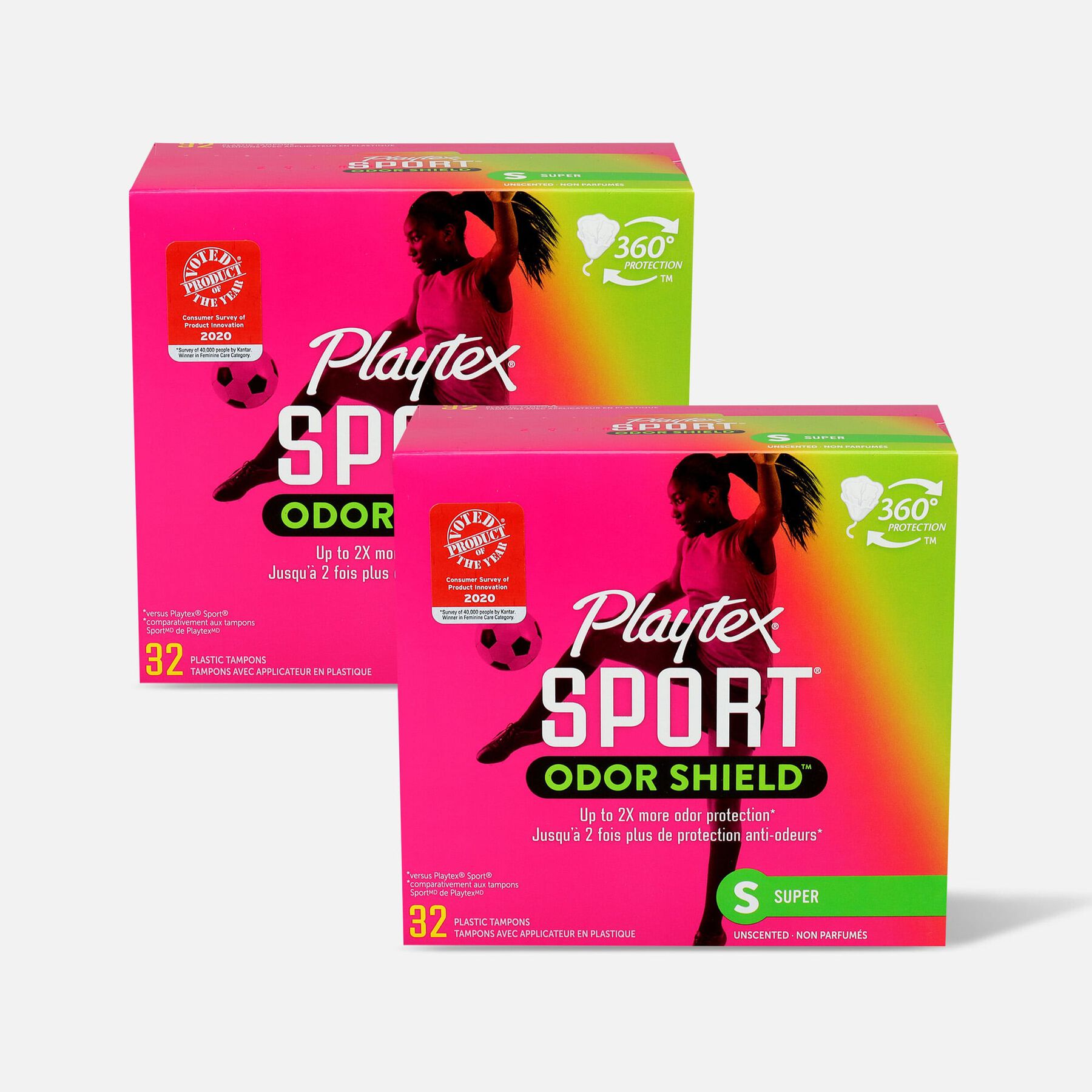 FSA Eligible Playtex Sport Odor Shield Super Tampons, 32 ct. (2-Pack ...