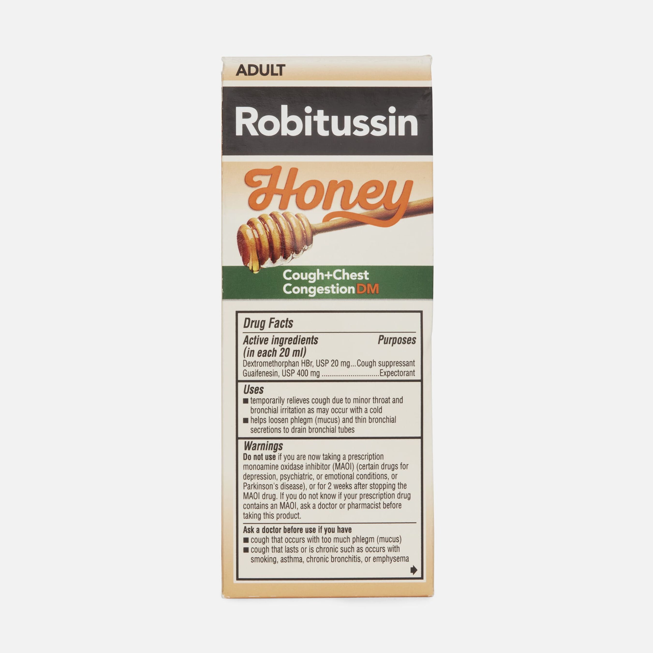 FSA Eligible Robitussin Honey Maximum Strength Cough & Chest Congestion ...