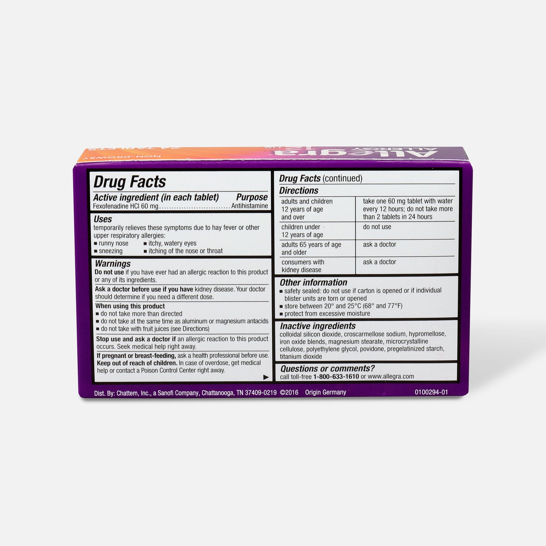 FSA Eligible Allegra Allergy 12 Hour Non-Drowsy, 24 ct. | FSA Store