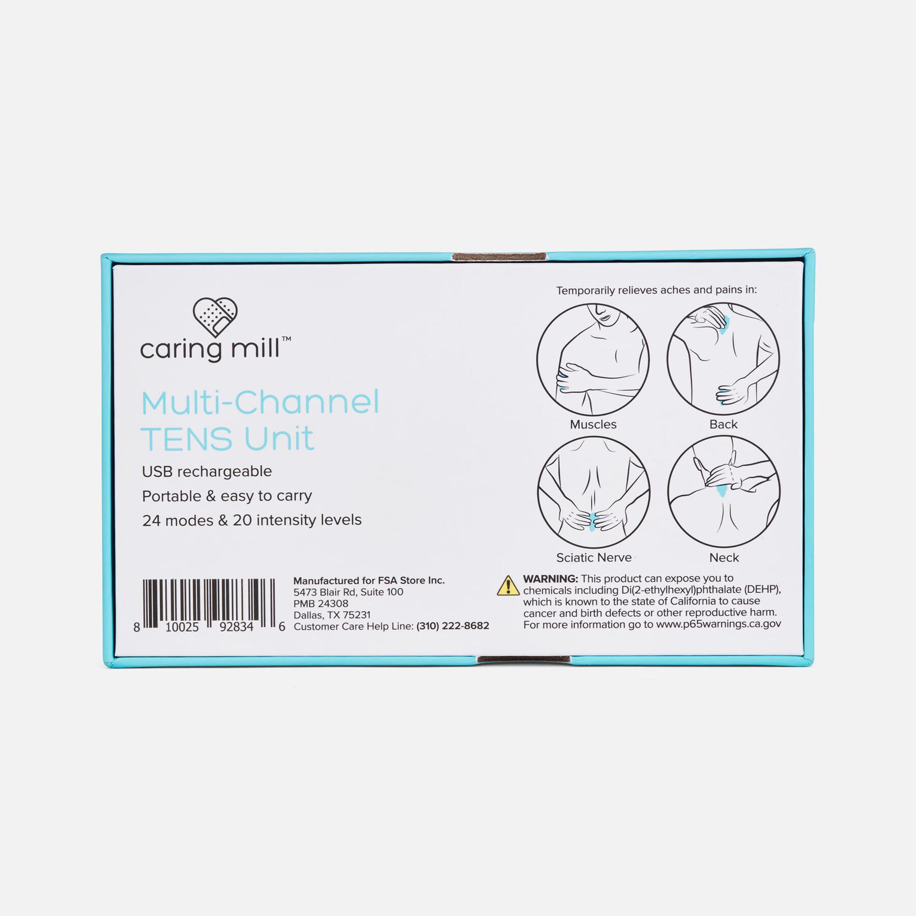 FSA Eligible Caring Mill™ Multi-Channel Pain Relief Pro TENs Unit | FSA ...