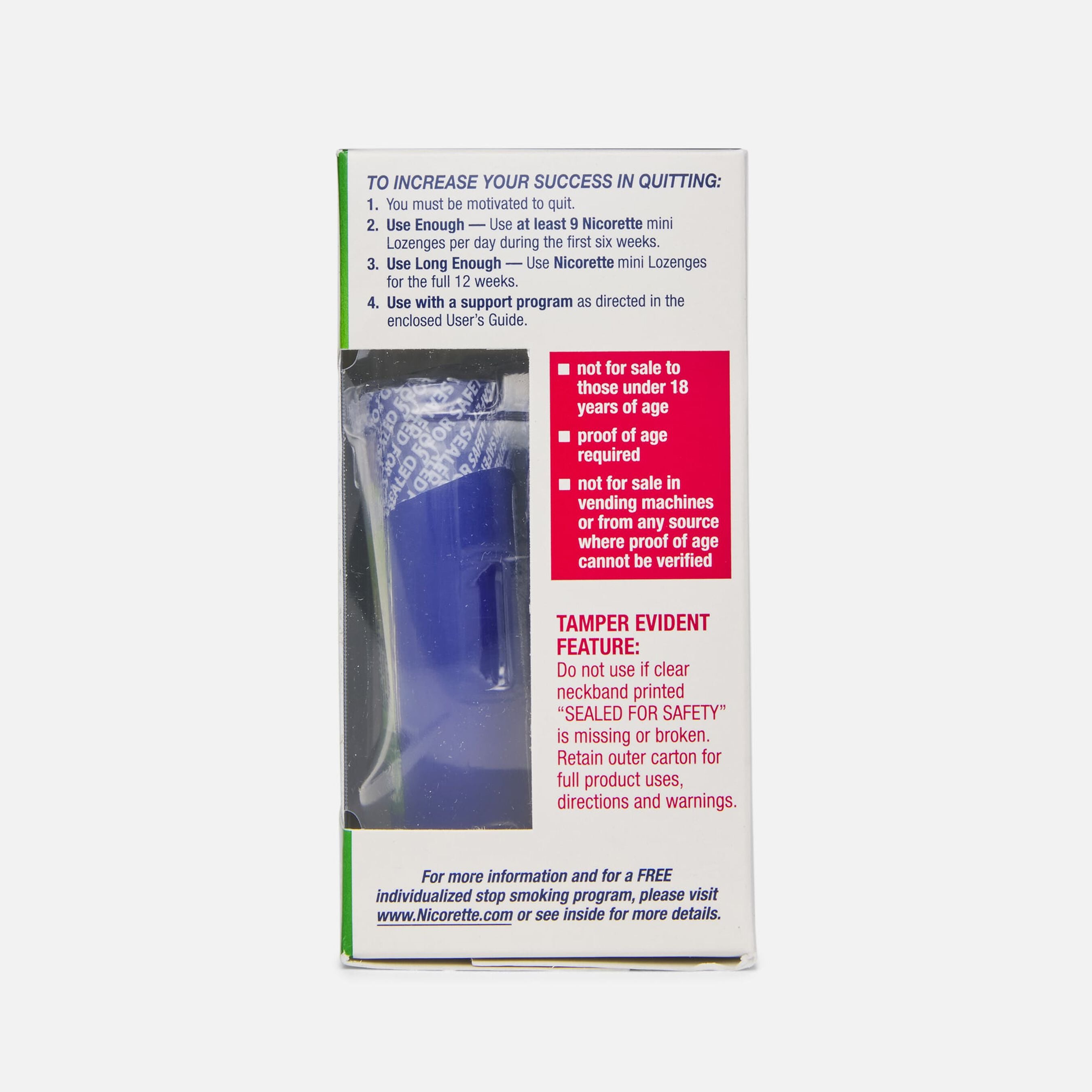 FSA Eligible Nicorette Nicotine Mini Lozenges, Mint, 2mg, 81 ct. | FSA ...