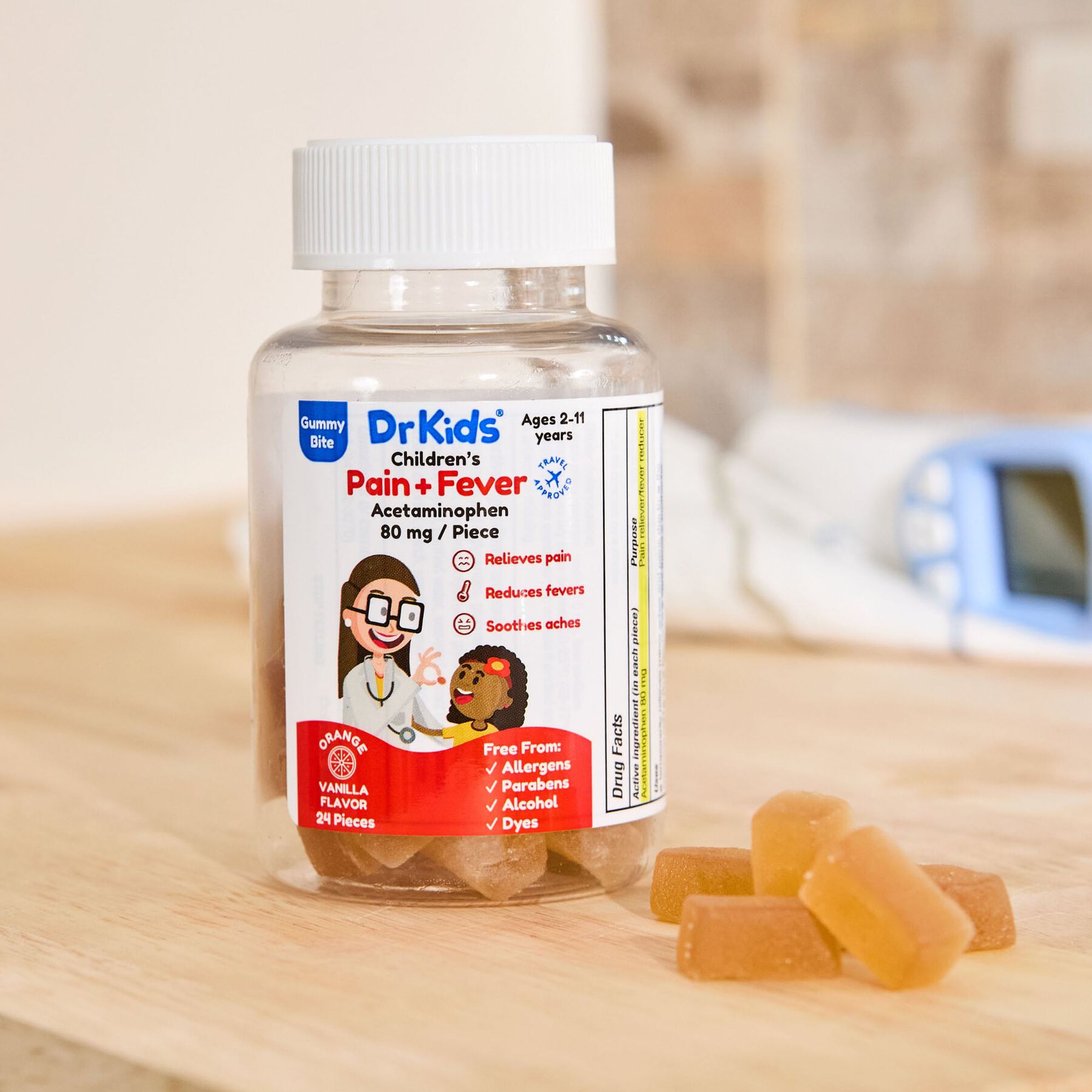 FSA Eligible DrKids Children's Pain & Fever Acetaminophen Soft Chews ...