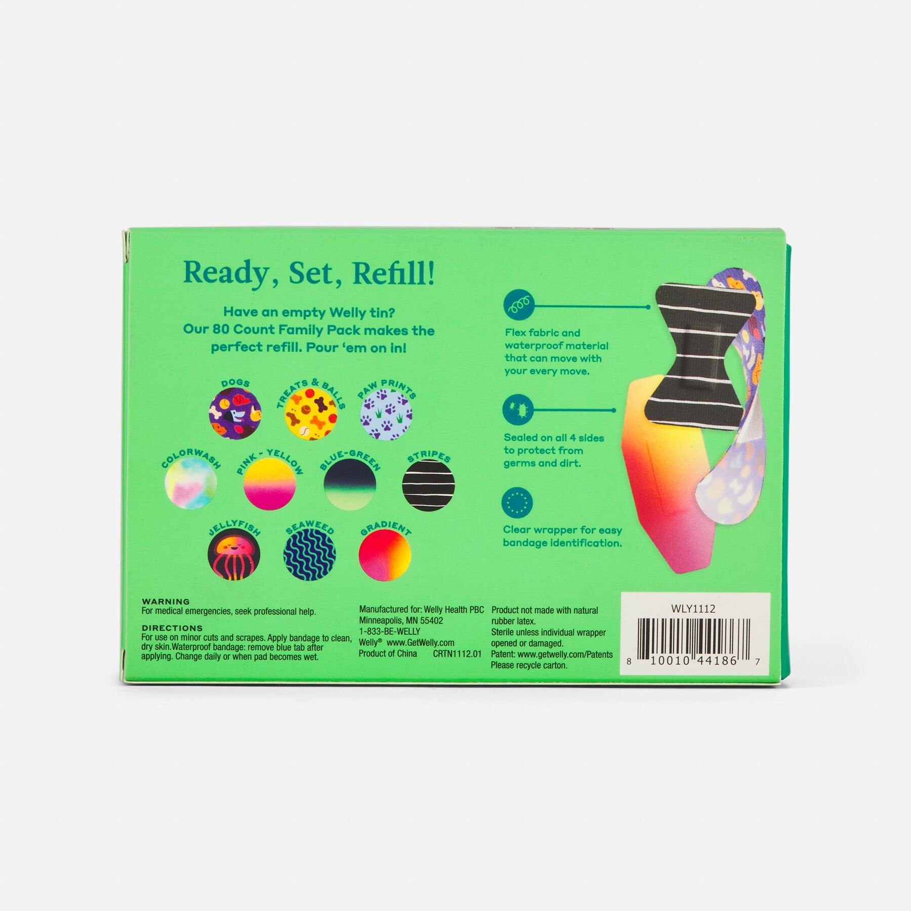 FSA Eligible Welly Bravery Bandages Family Pack Carton Assorted, 80 ct ...