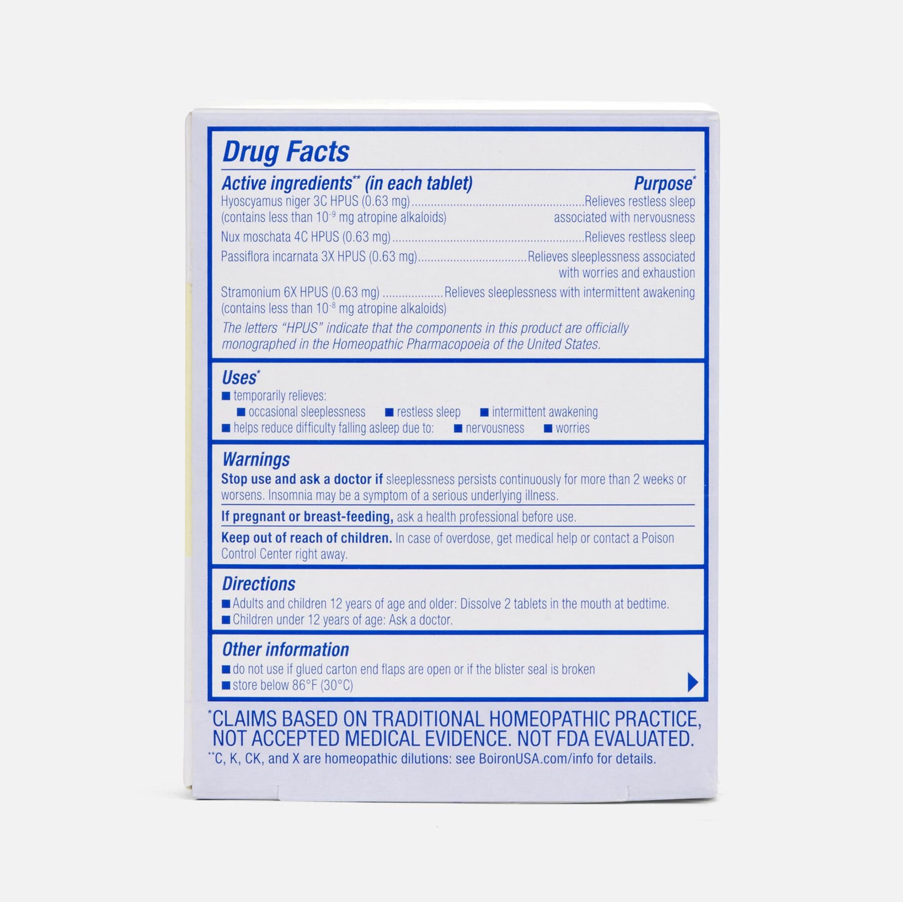 FSA Eligible SleepCalm® Meltaway Tablets Homeopathic Medicine, 60 ct ...