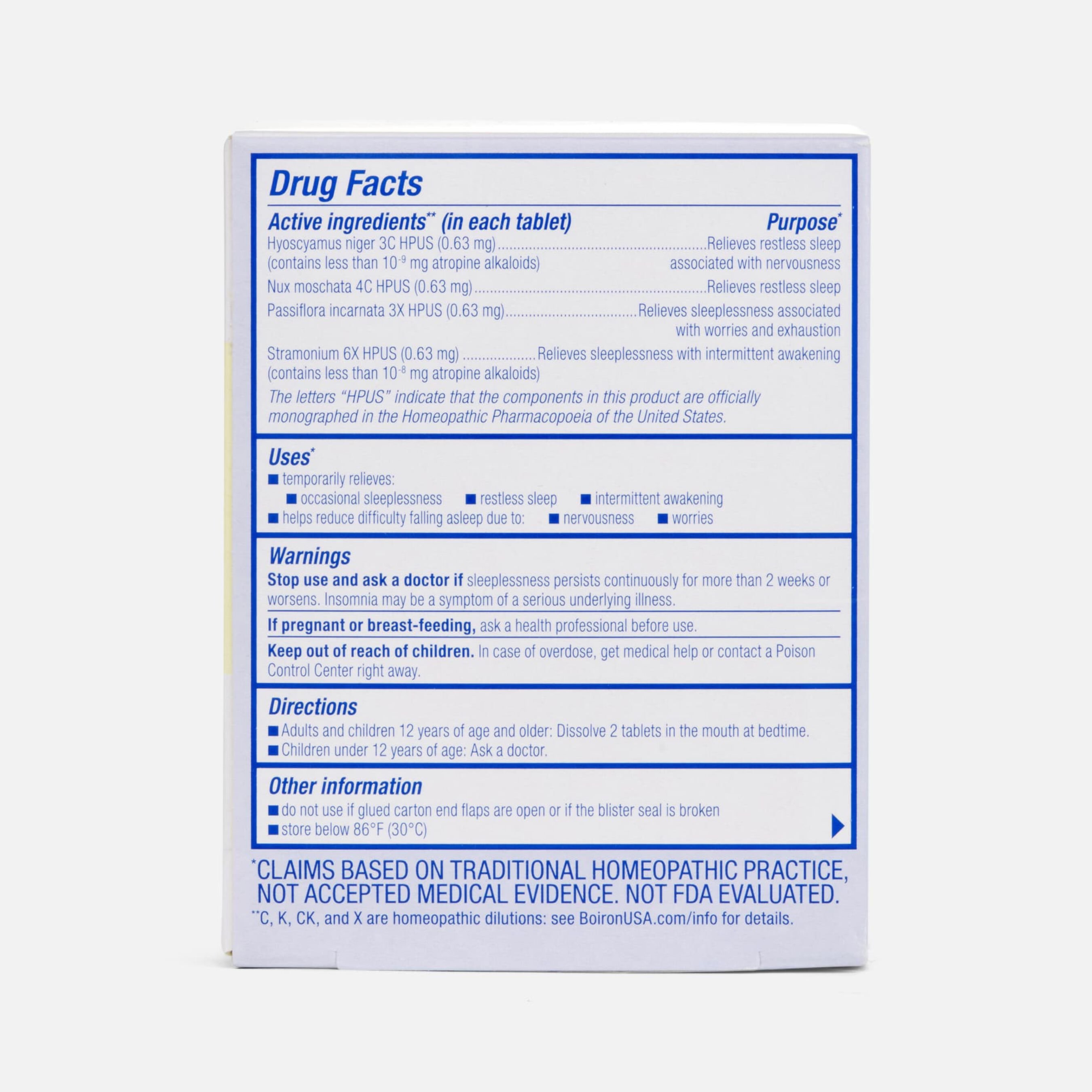 FSA Eligible SleepCalm® Meltaway Tablets Homeopathic Medicine, 60 ct ...