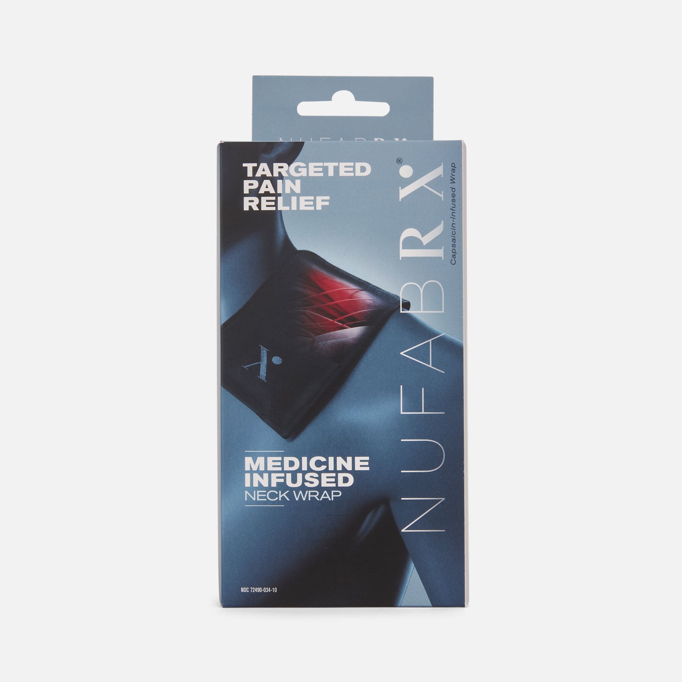 FSA Eligible Nufabrx Weighted Neck Wrap with Pain-Relieving Medicine ...