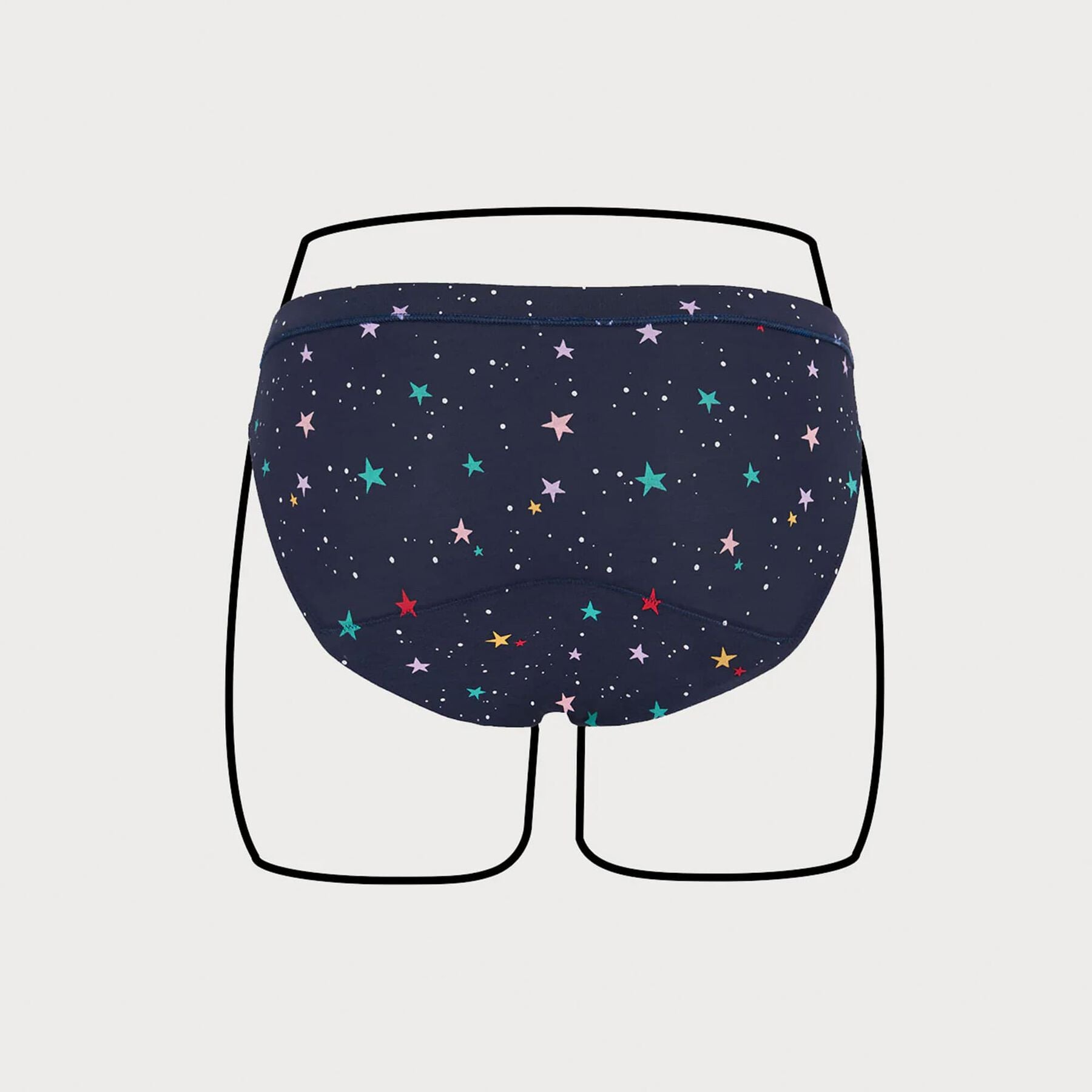 FSA Eligible Thinx Teens All Day Bikini, Lucky Stars, Size 11/12 | FSA ...