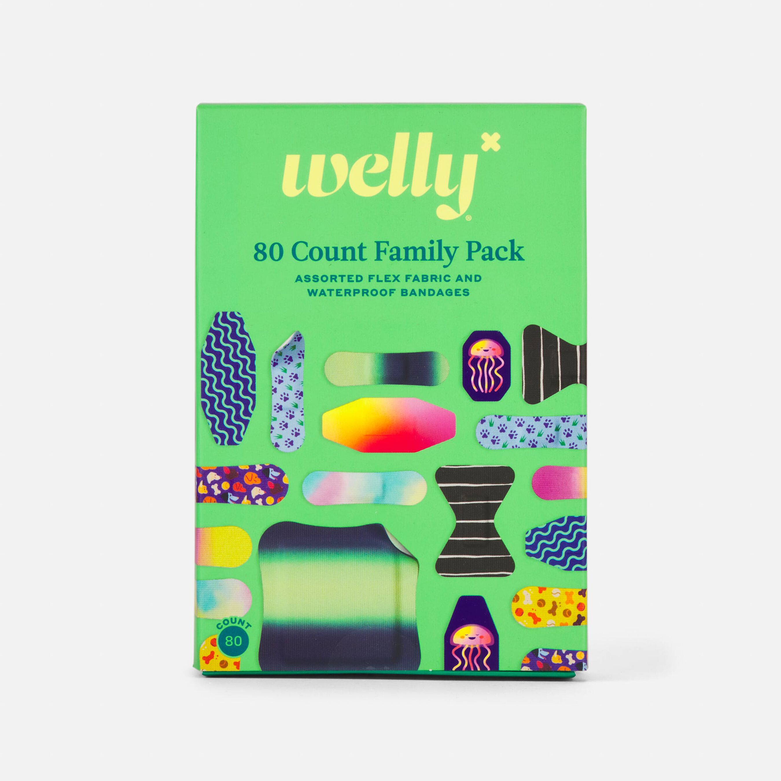 FSA Eligible Welly Bravery Bandages Family Pack Carton Assorted, 80 ct ...
