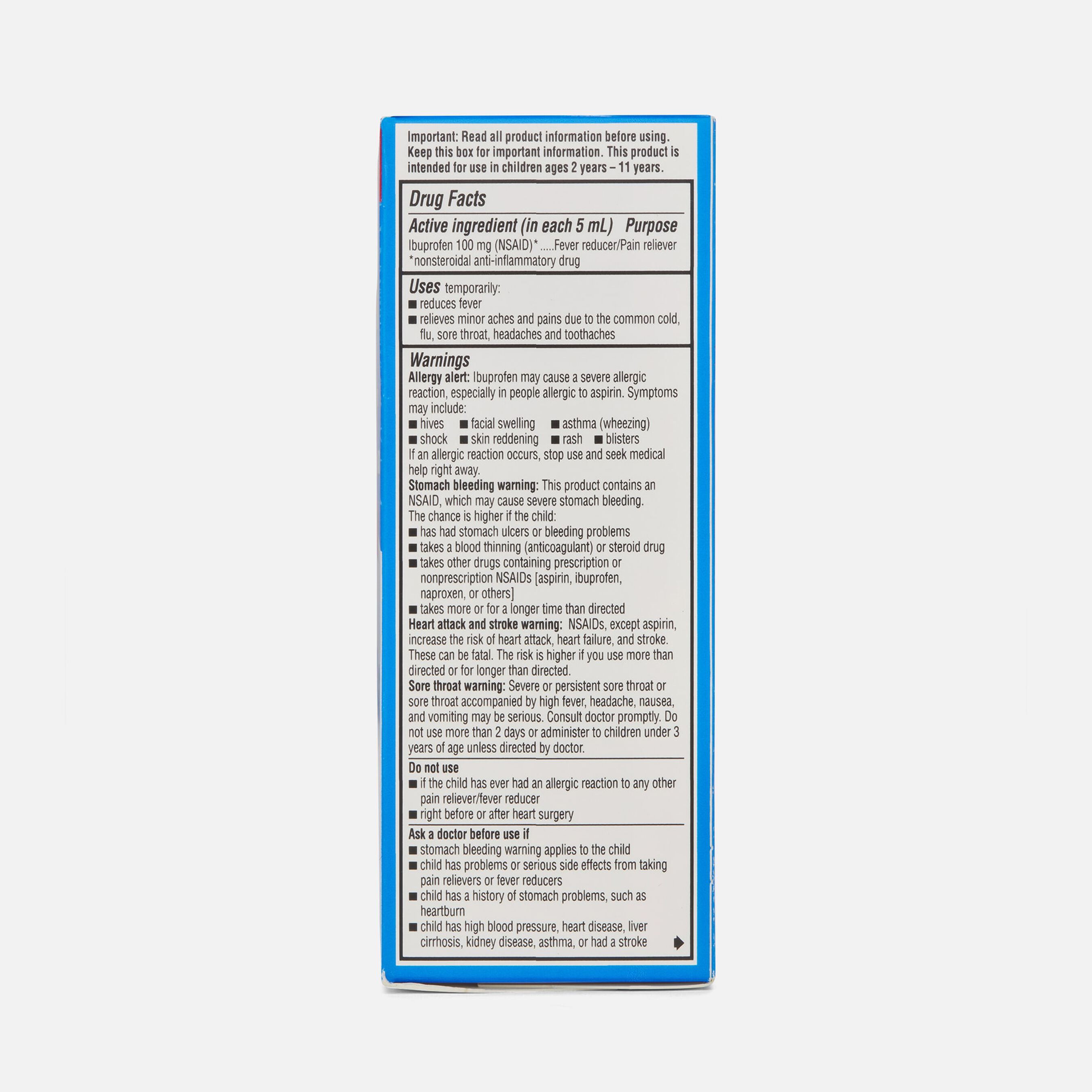 FSA Eligible Children's Advil Pain Reliever and Fever Reducer, Sugar ...