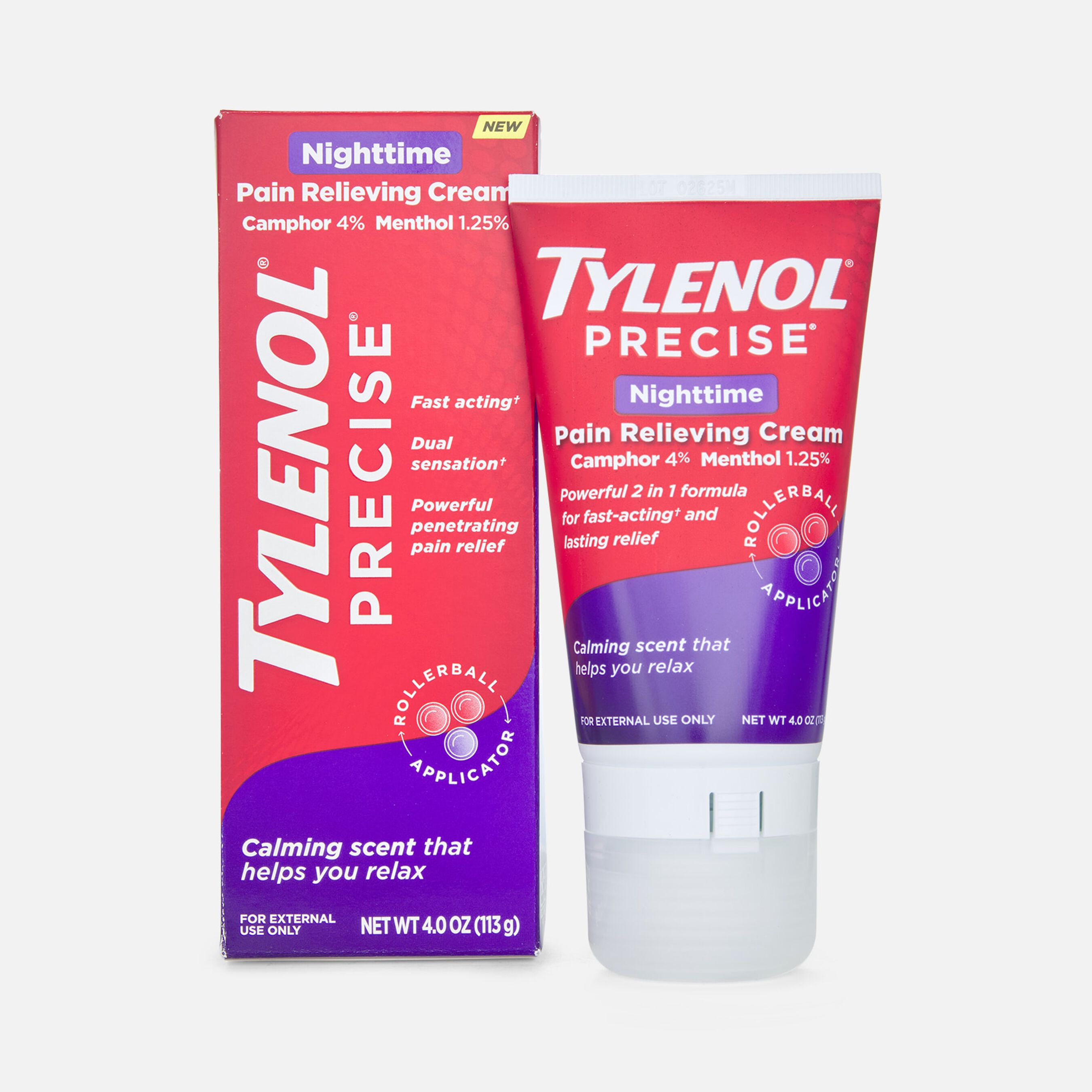 FSA Eligible Tylenol Precise Nighttime Pain Relieving Cream, 4 oz ...